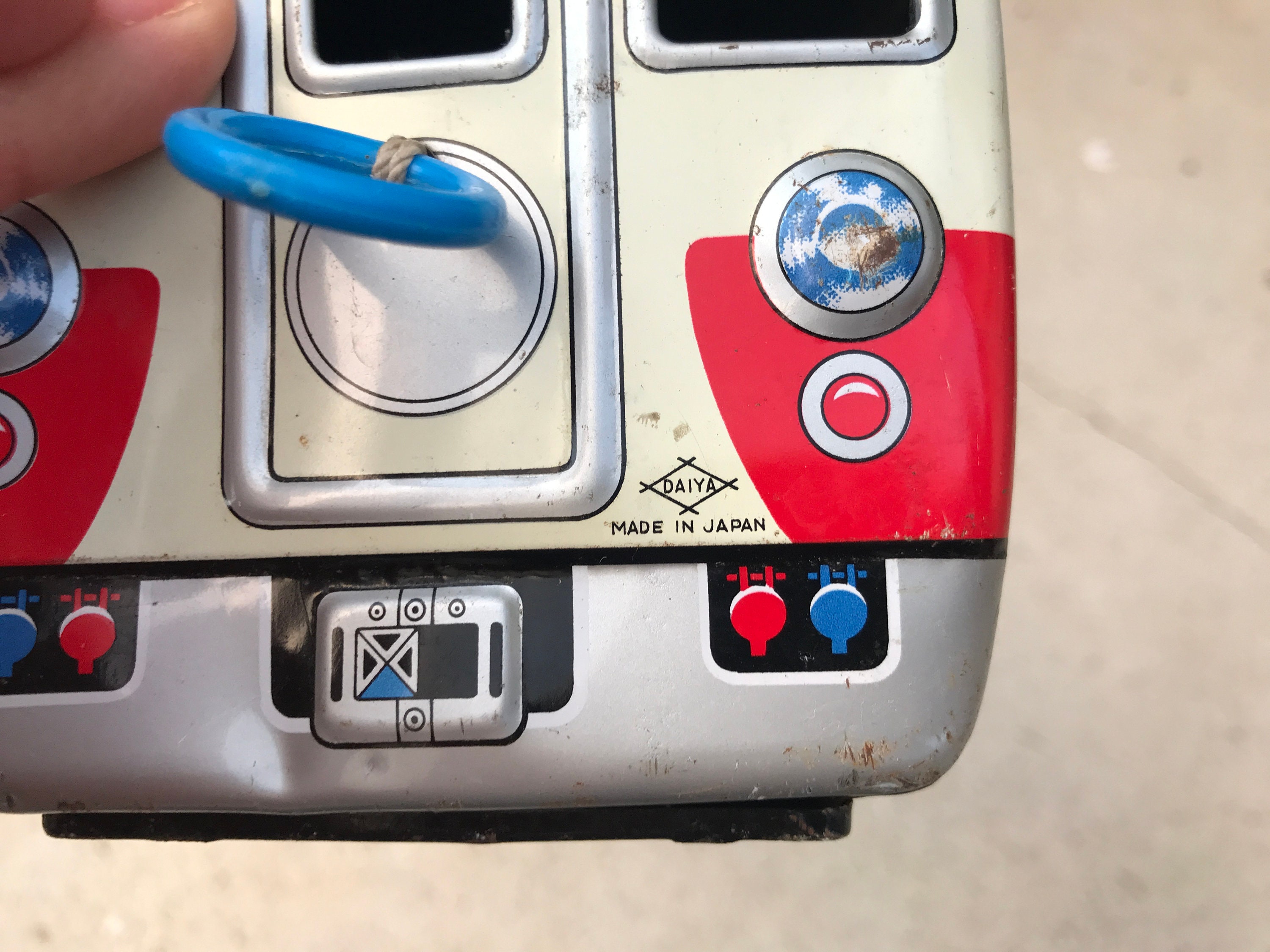 Vintage Tin Train Rare Tin Train Japan Tin Toy Train From - Etsy