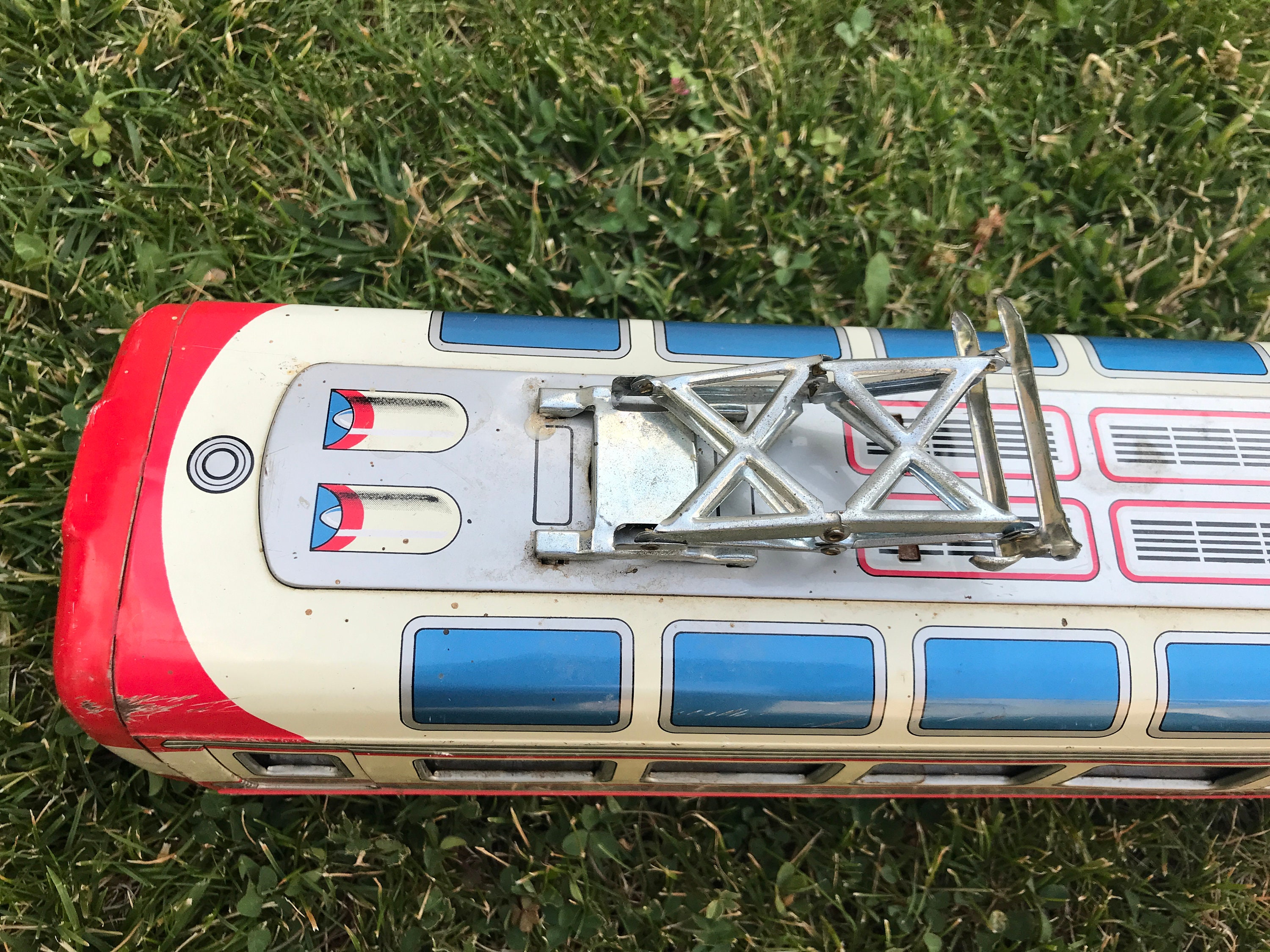 Vintage Tin Train Rare Tin Train Japan Tin Toy Train From - Etsy