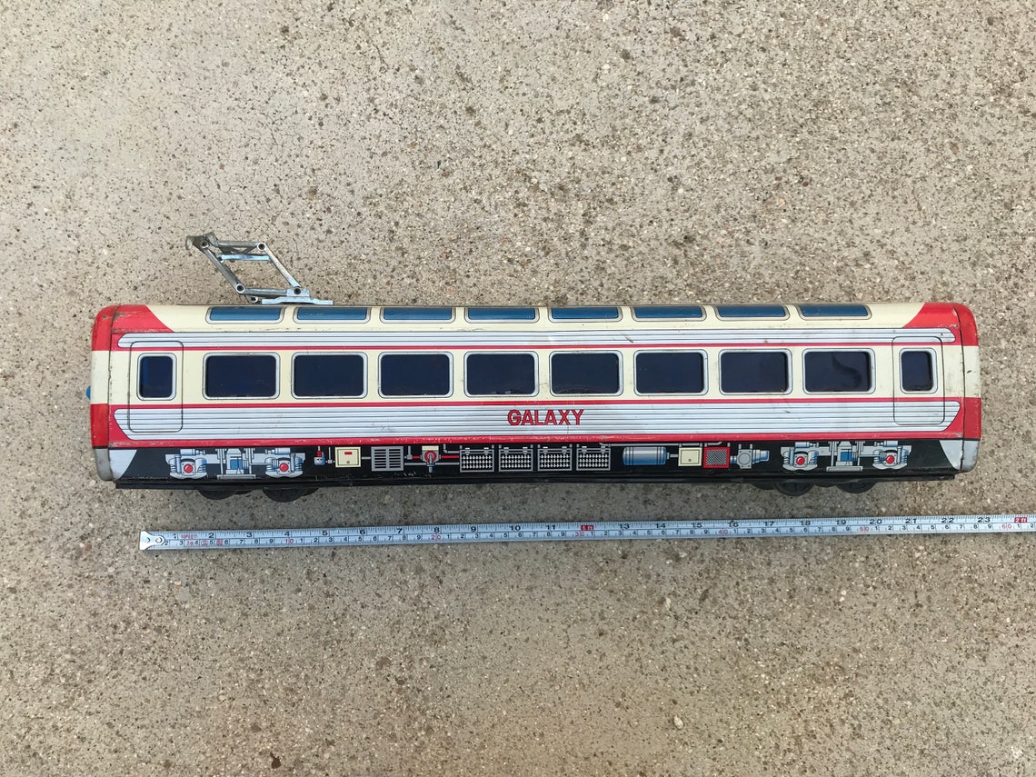 Vintage Tin Train Rare Tin Train Japan Tin Toy Train From - Etsy