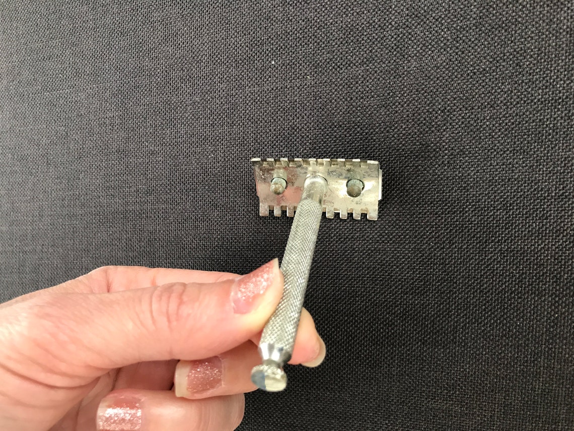 Vintage Shaving Razor, Vintage Razor, Vintage Metal Shaver, Rare Retro ...