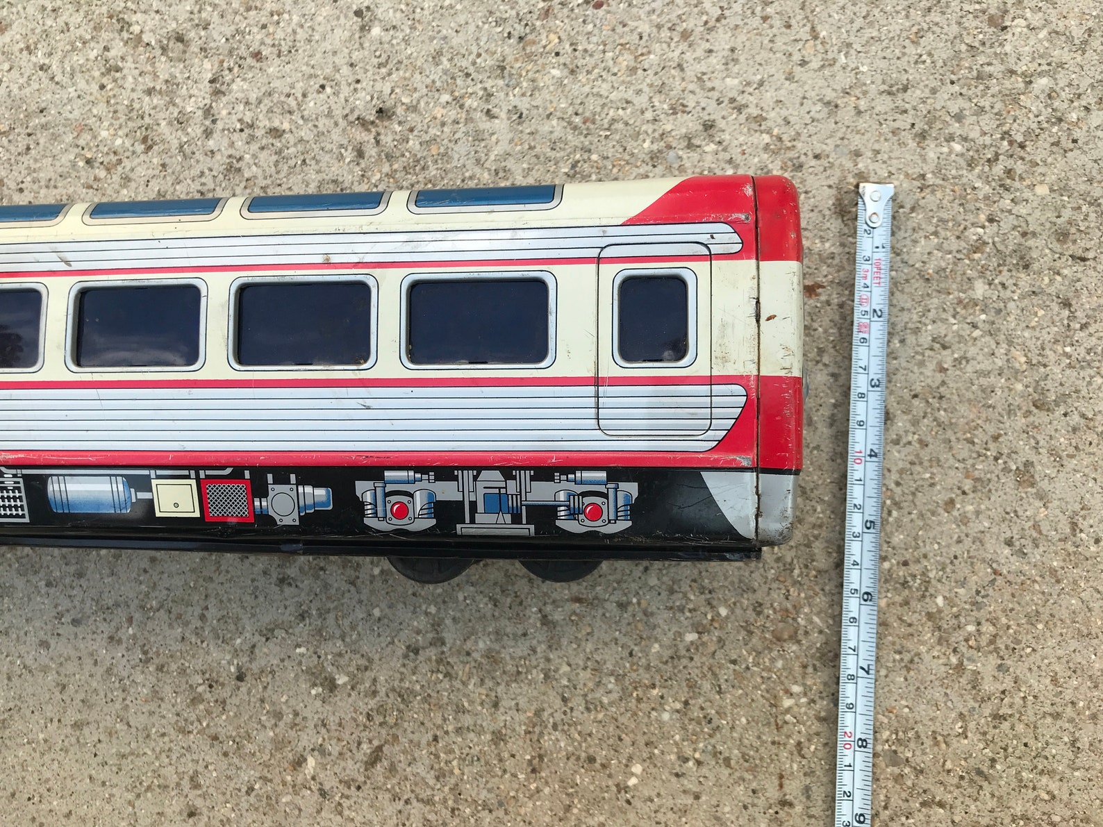 Vintage Tin Train Rare Tin Train Japan Tin Toy Train From - Etsy