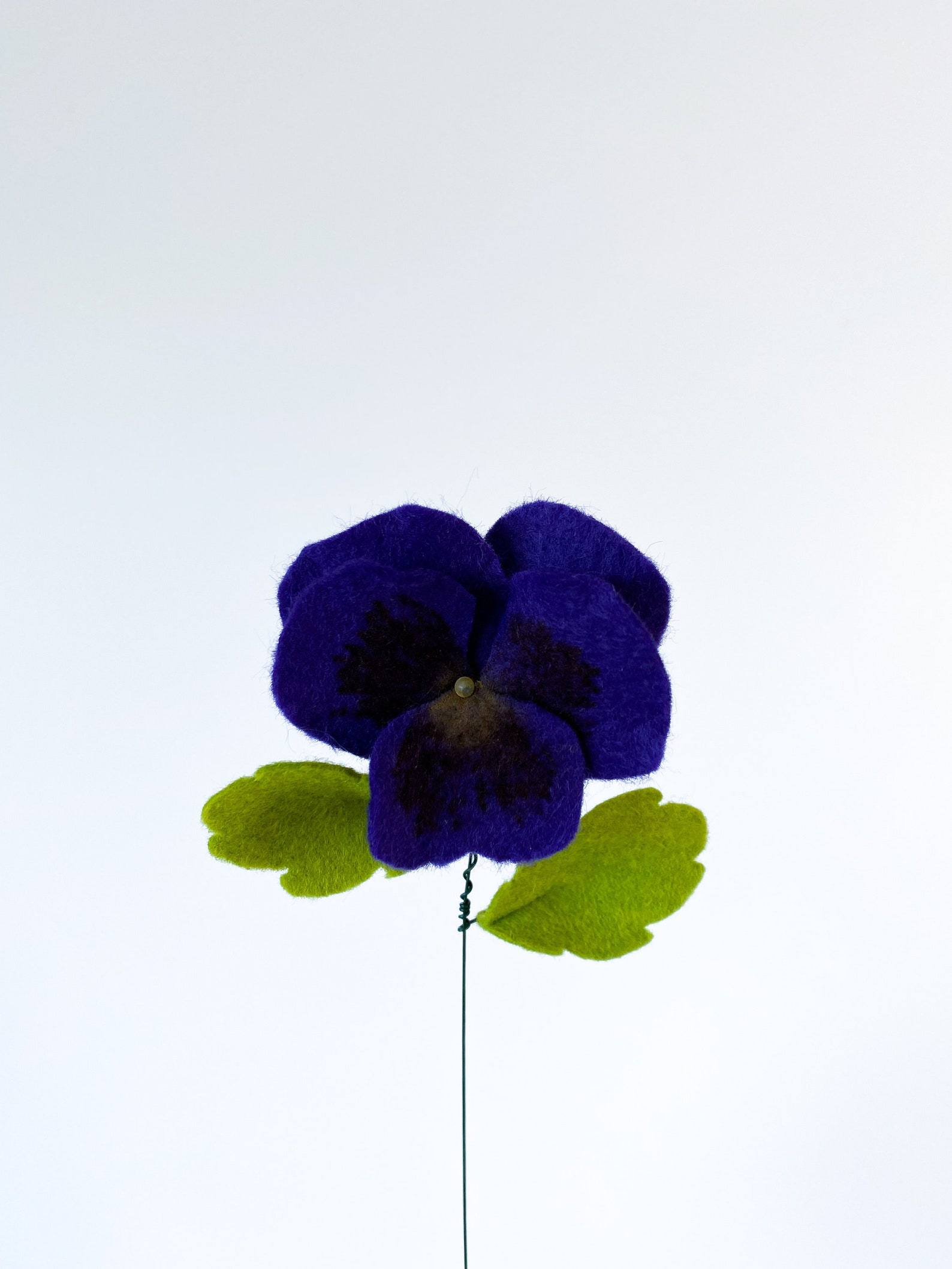 Pansy Stem Felt Artificial Flower - Etsy