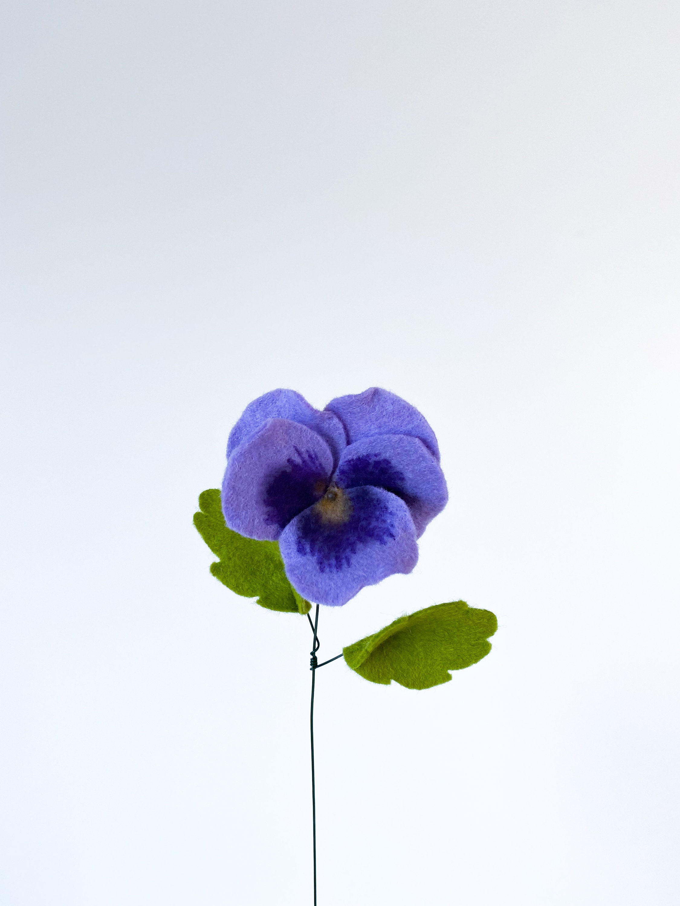 Pansy Stem Felt Artificial Flower - Etsy