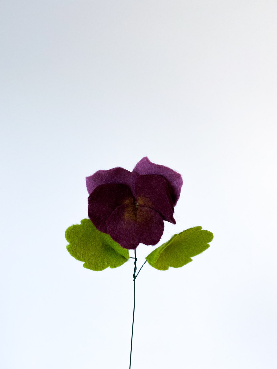 Pansy Stem | Felt Artificial Flower - Etsy