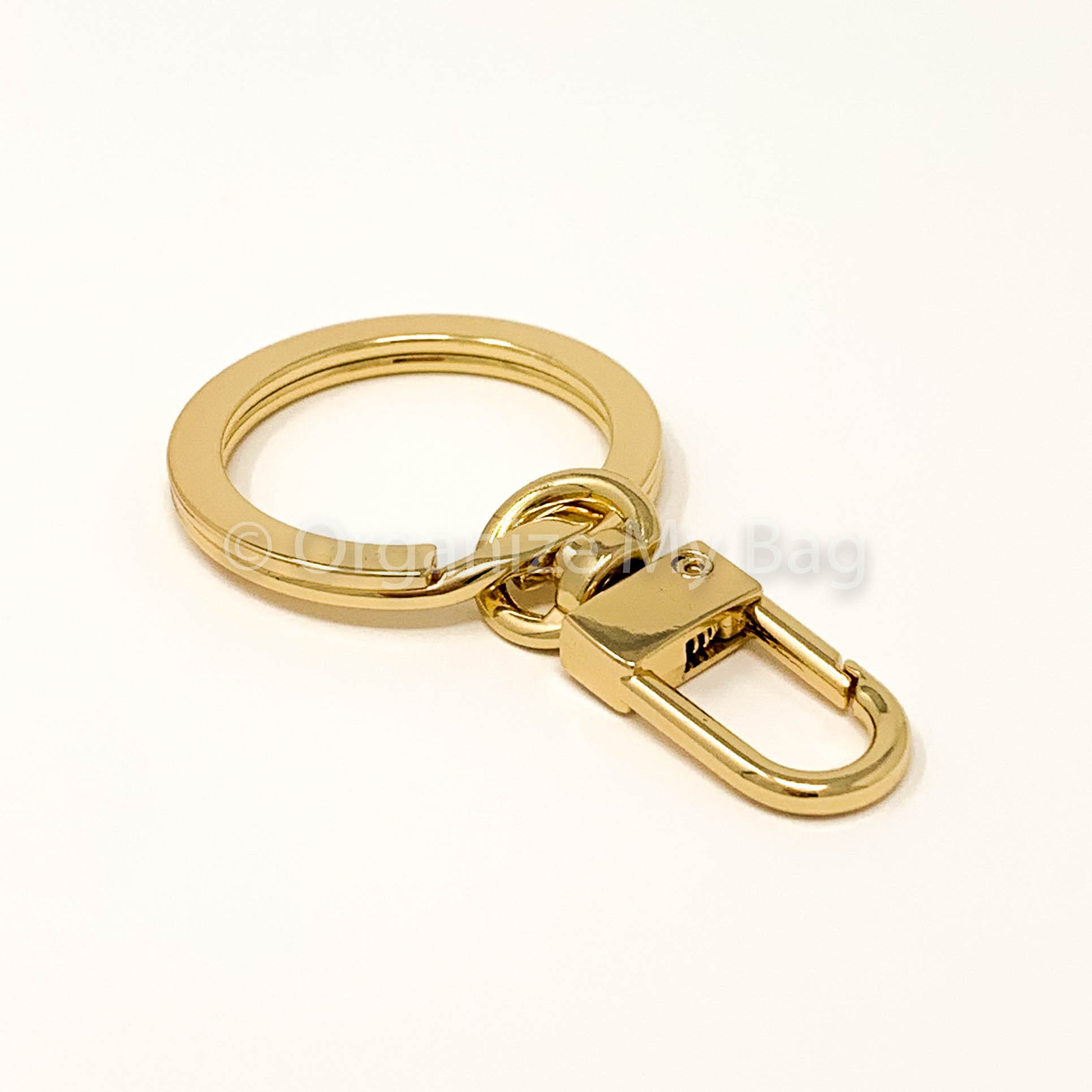 Luxury Keyring With Swiveling Clip Keychain Gold or Silver - Etsy