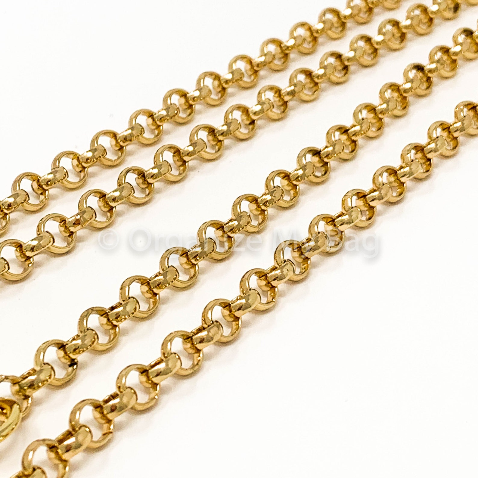 Luxury Crossbody Strap Rolo Chain Gold or Silver for | Etsy