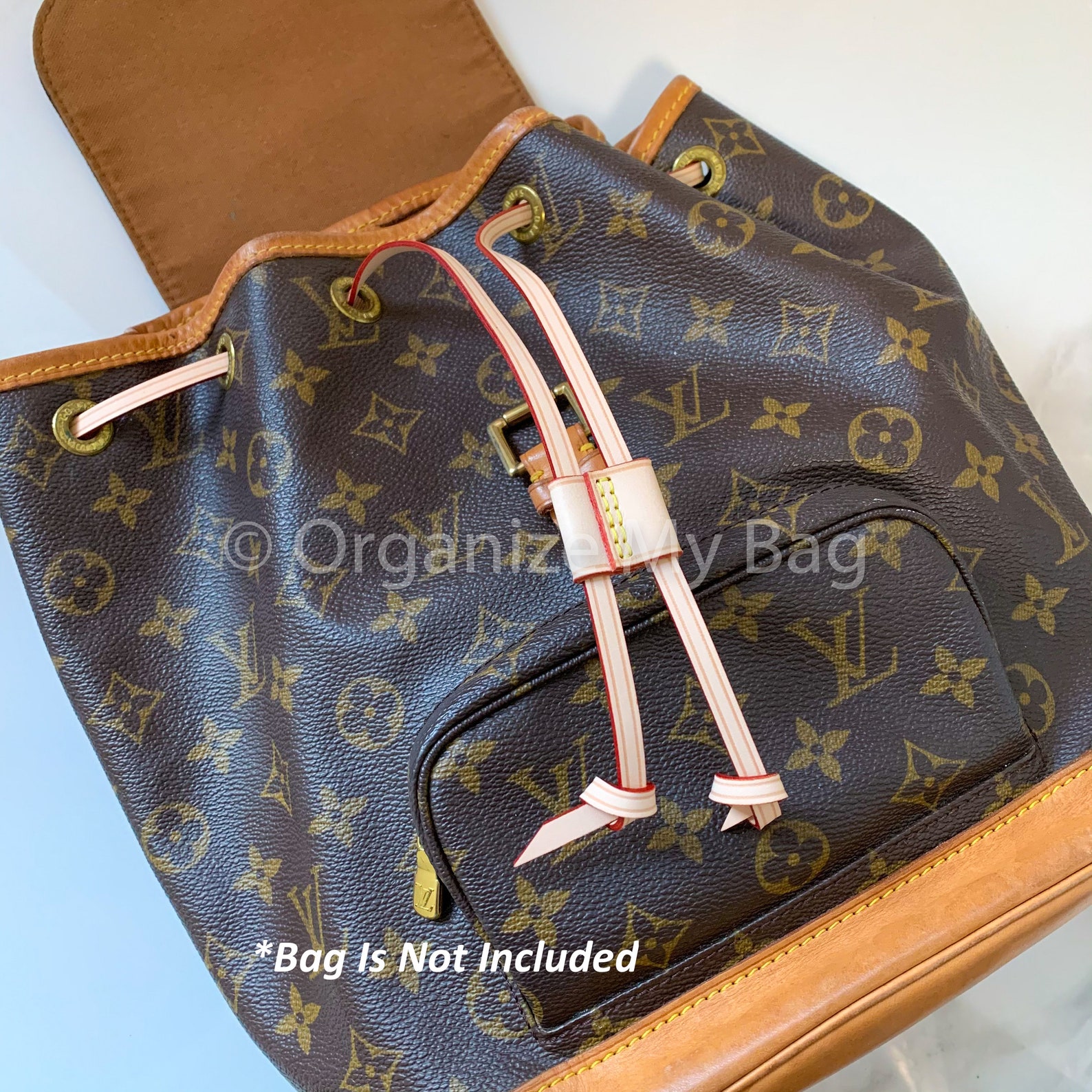 Vachetta Leather Drawstring Lace and Slide Keeper for Your Backpacks ...