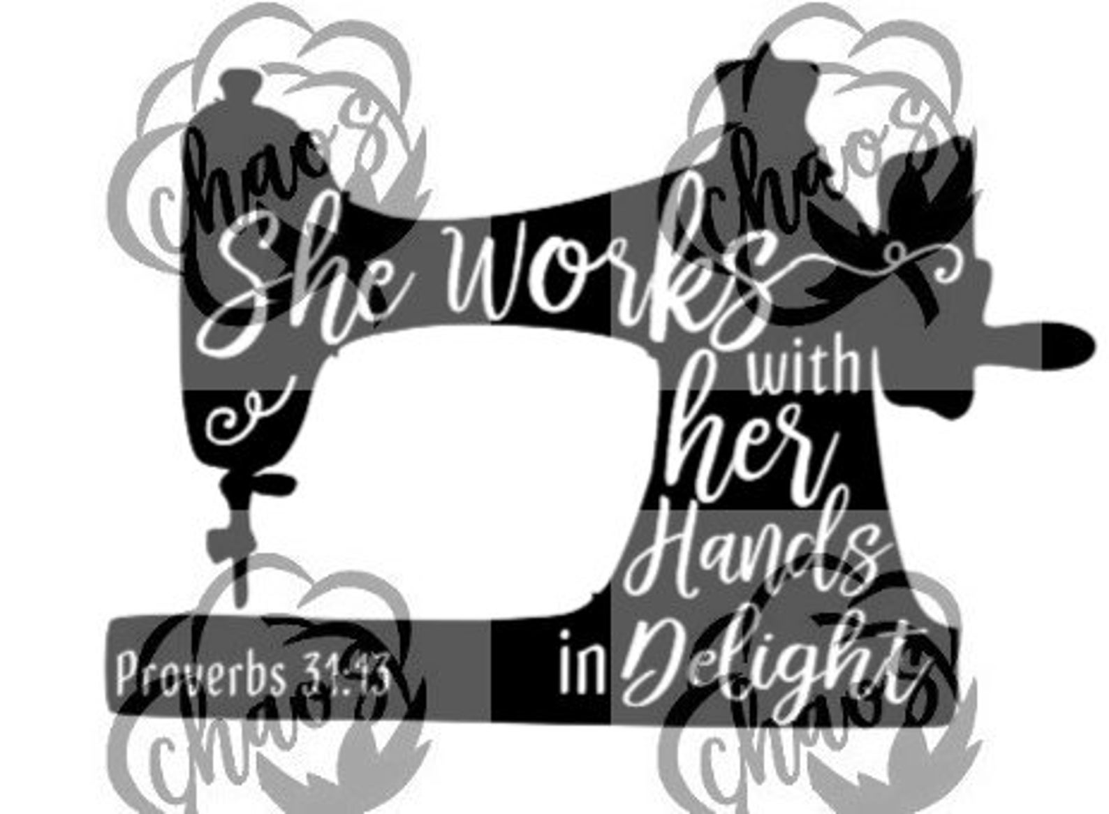 Proverbs 31:13 Svg/ She Works With Her Hands Svg/ Sewing Svg/ Religious ...