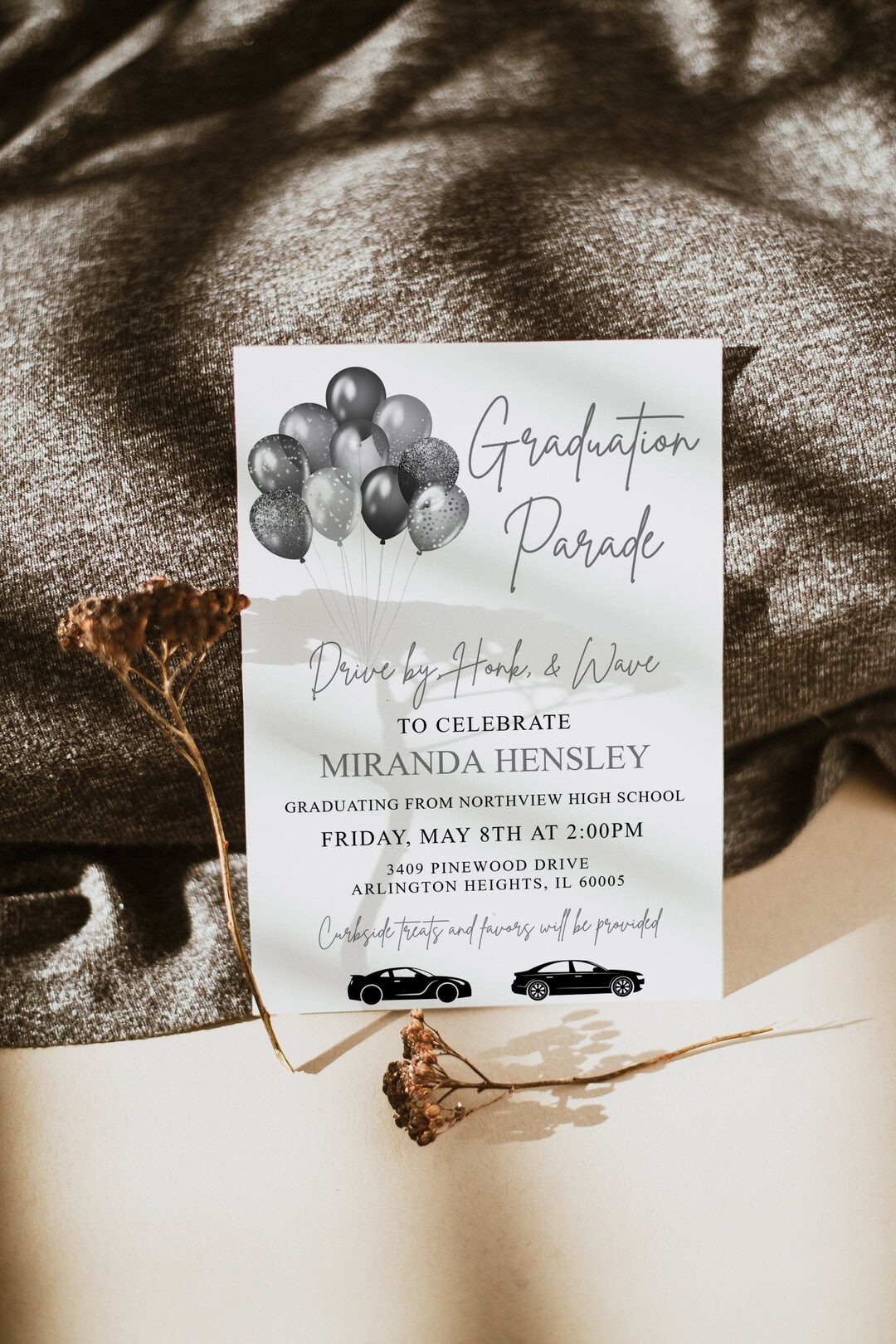 Drive by Graduation Parade Invitation, Virtual Graduation, Graduation ...