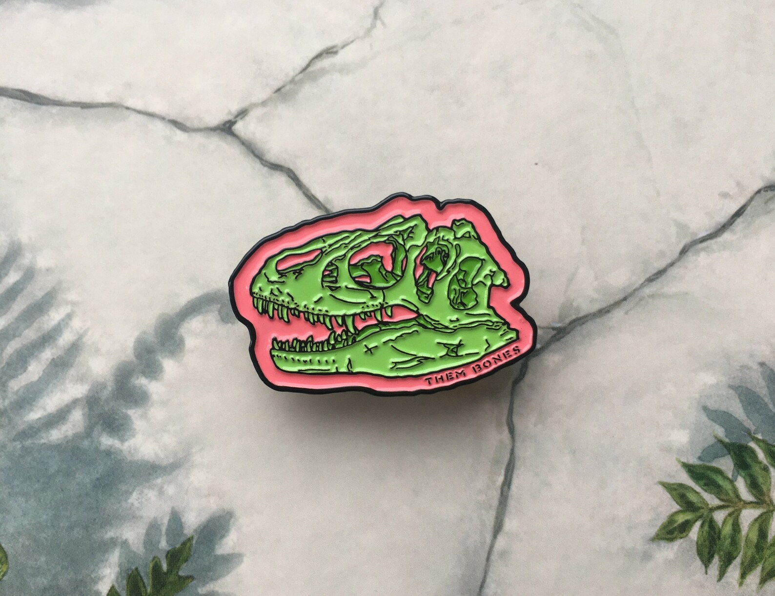 Allosaurus Skull Soft Enamel Pin 1.5 Double Rubber - Etsy