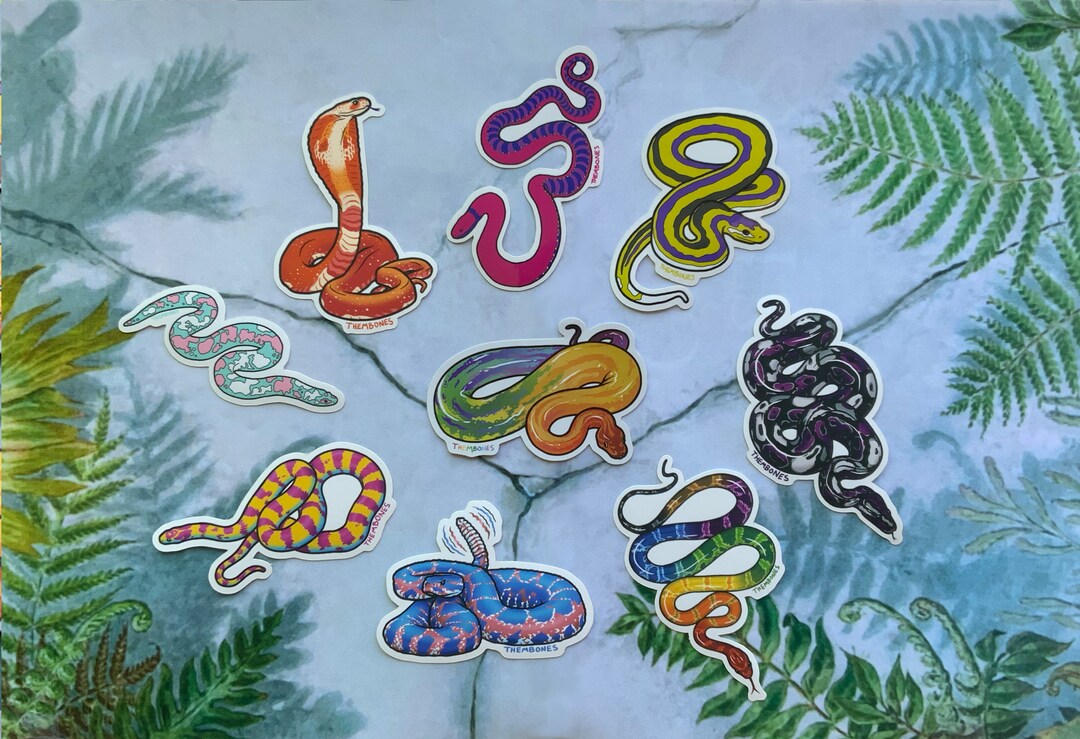 Subtle Pride Snake Stickers LGBTQIA High Quality Die-cut Vinyl - Etsy