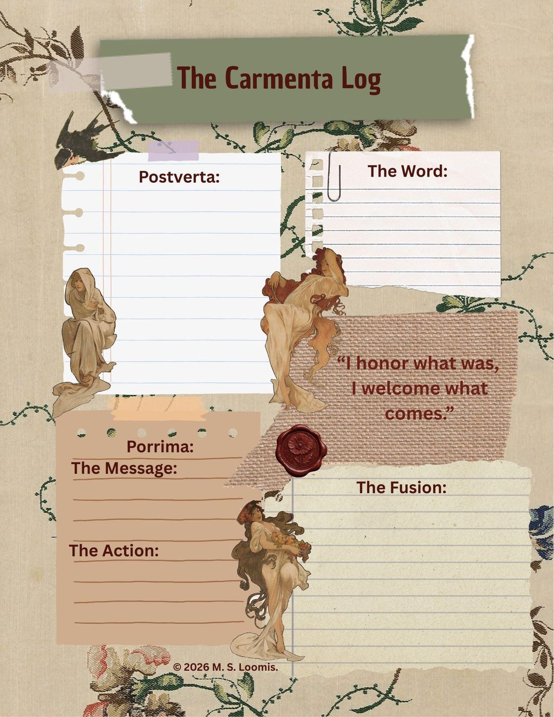 The Carmenta Dream Log- Honoring the Goddess of the Past, Future and ...