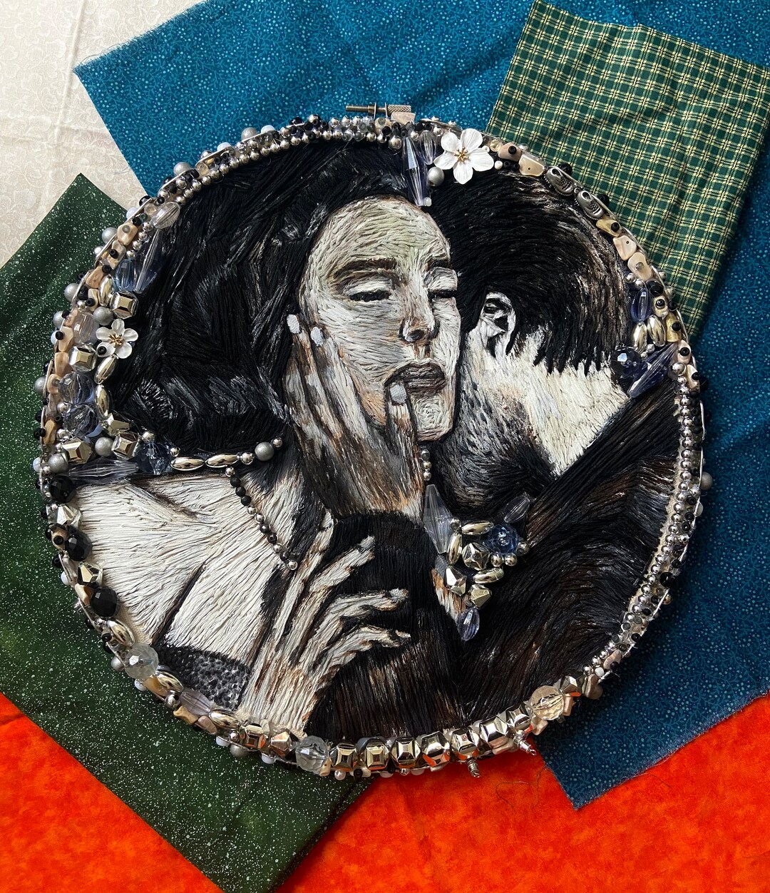 Phoebe Waller-bridge | Fleabag | Vanity Fair | Embroidery | Mixed Media ...