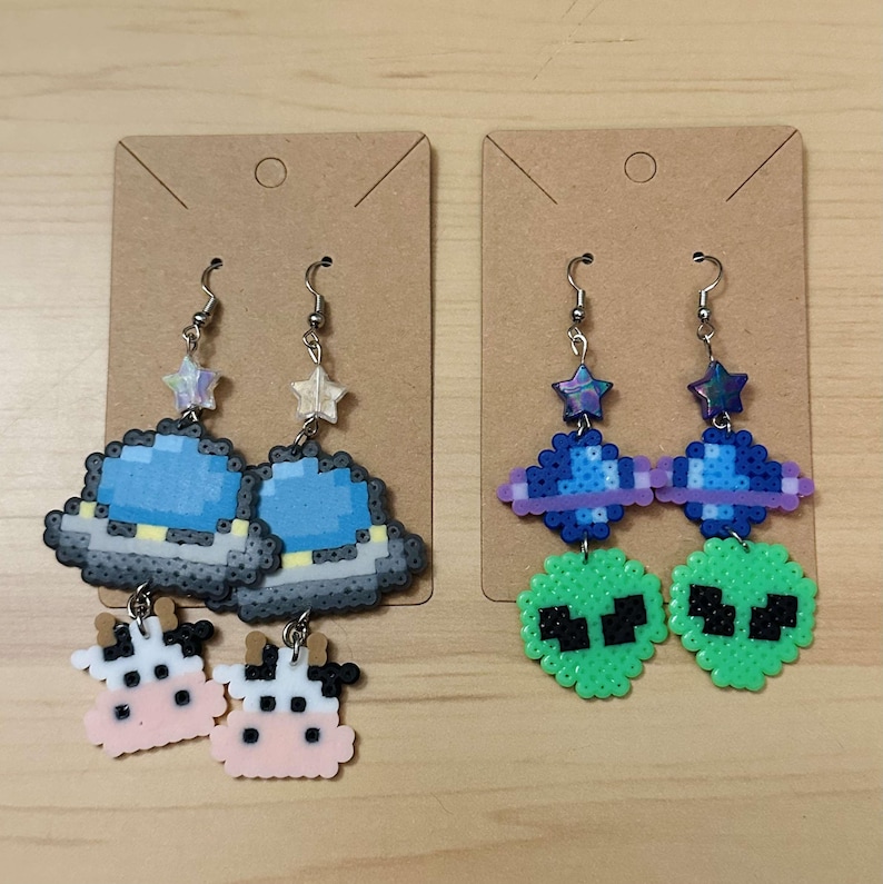 Misc Fuse Bead Earrings - Etsy
