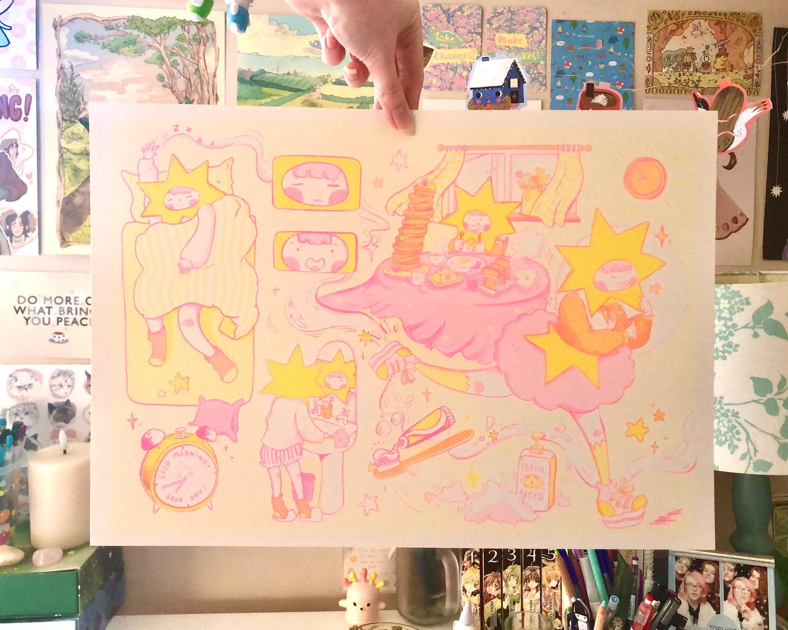 Rise & Shine - A3 Riso Print - Etsy