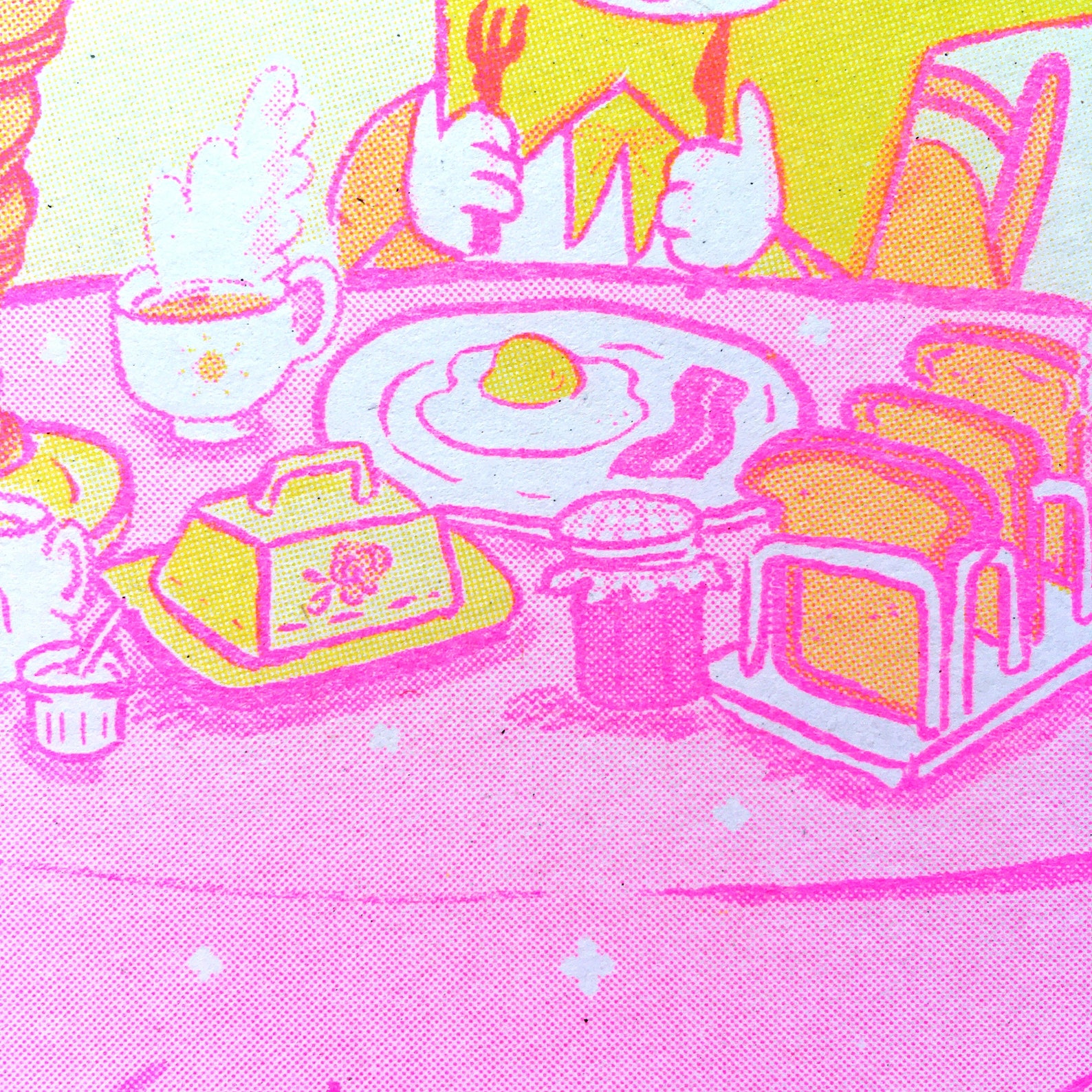 Rise & Shine - A3 Riso Print - Etsy