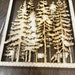 Layered Forest Design for Laser Cutting. 4 Layers, Two Separate Designs ...
