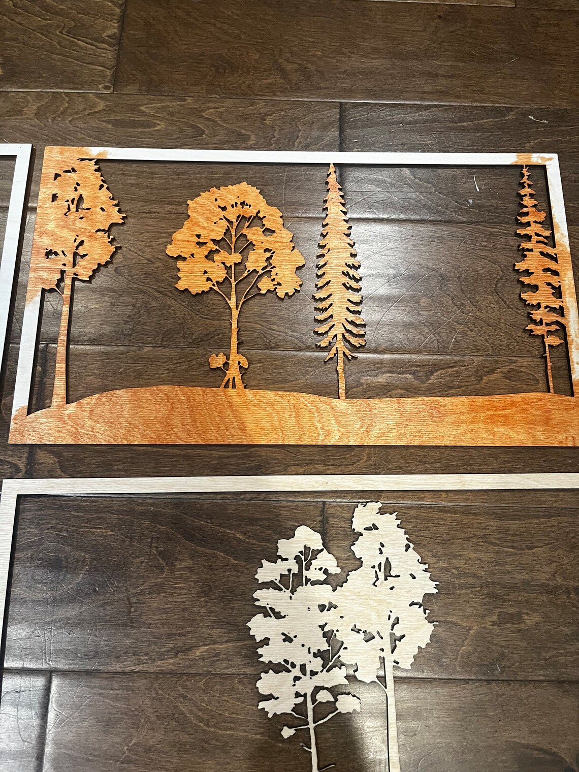 Layered Forest Design for Laser Cutting, SVG Digital File Only. Wall ...