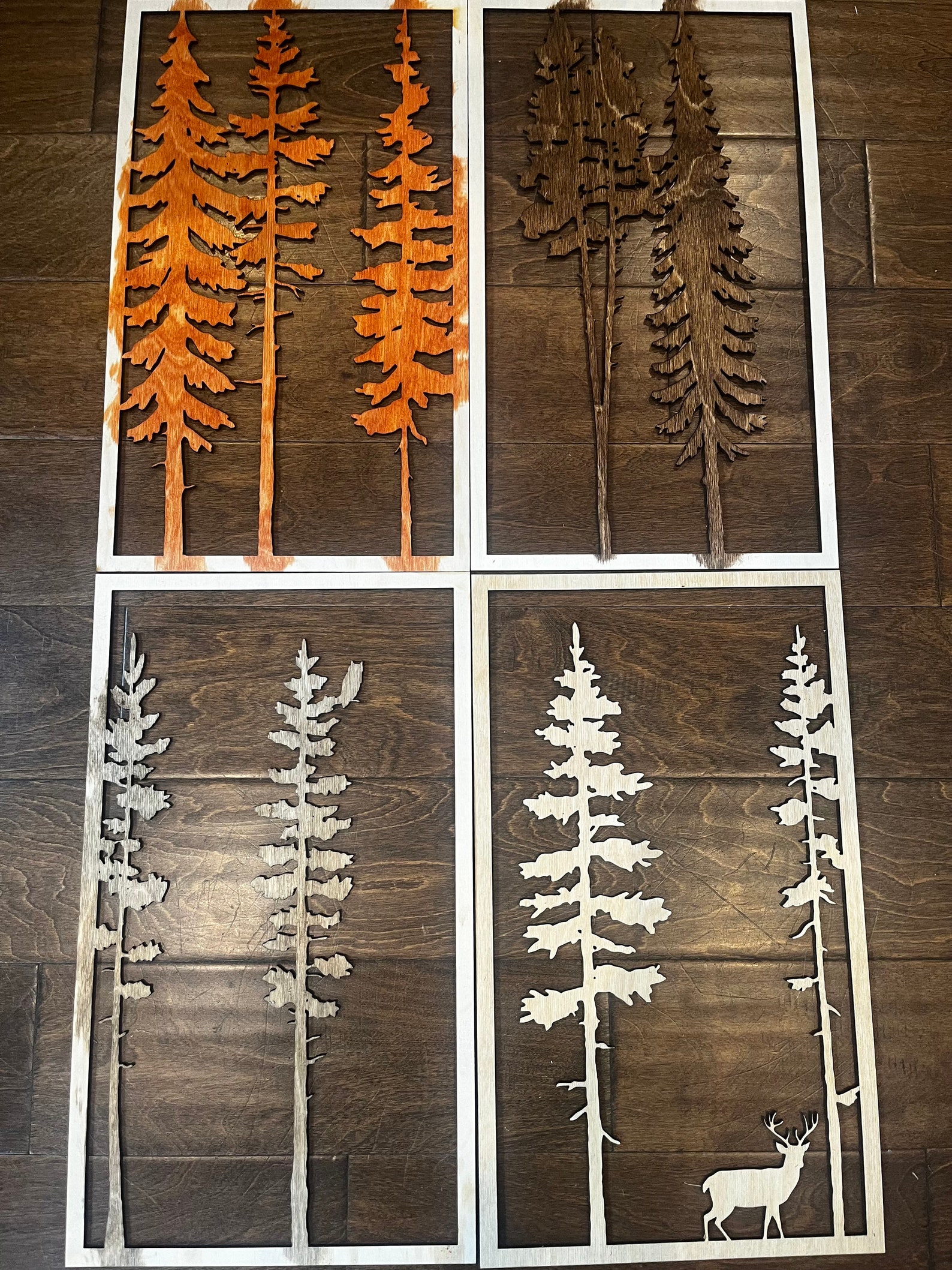 Layered Forest Wall Hanging Designed for Laser Cutting. Extra Large ...