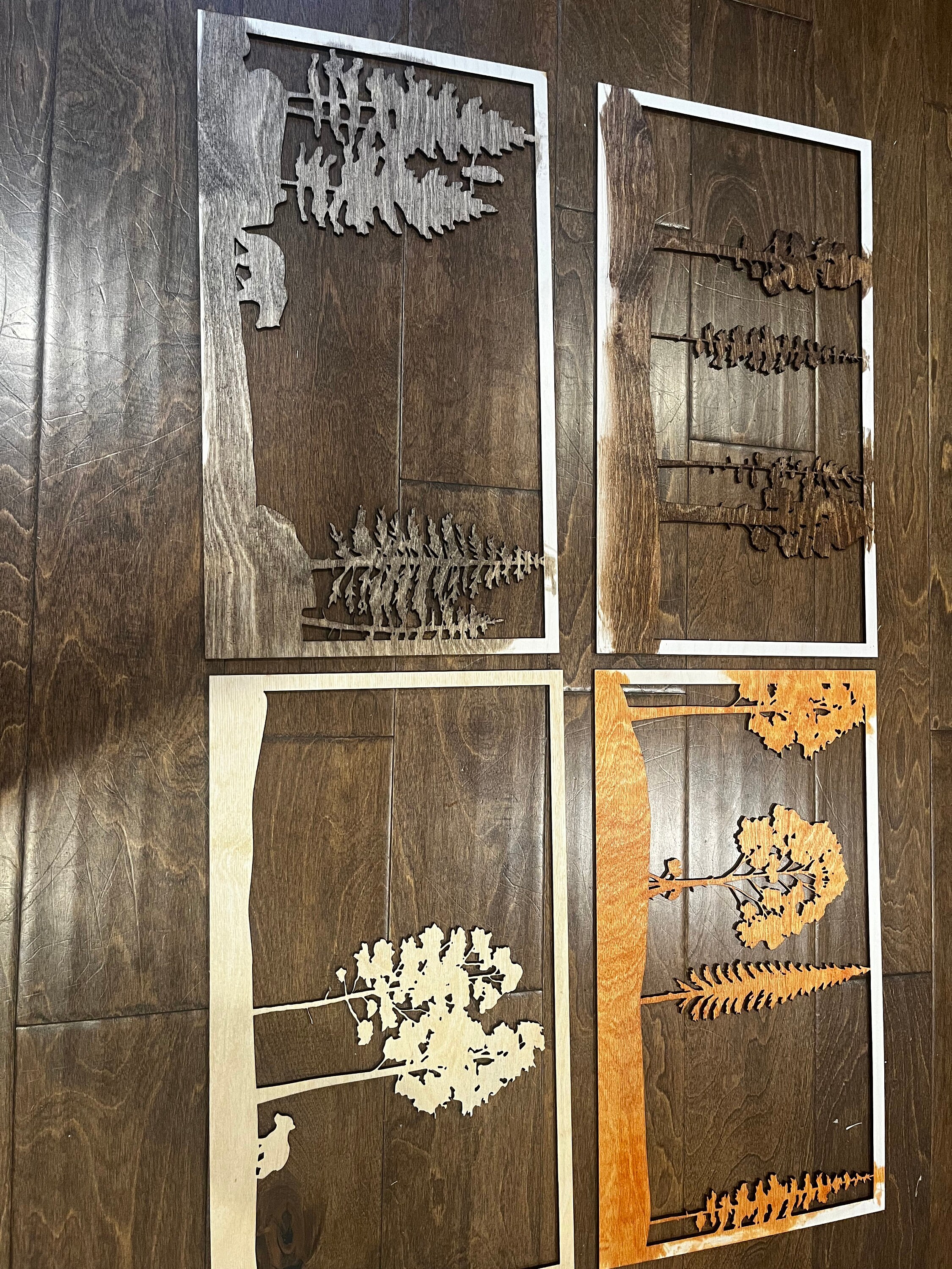 Layered Forest Design for Laser Cutting, SVG Digital File Only. Wall ...