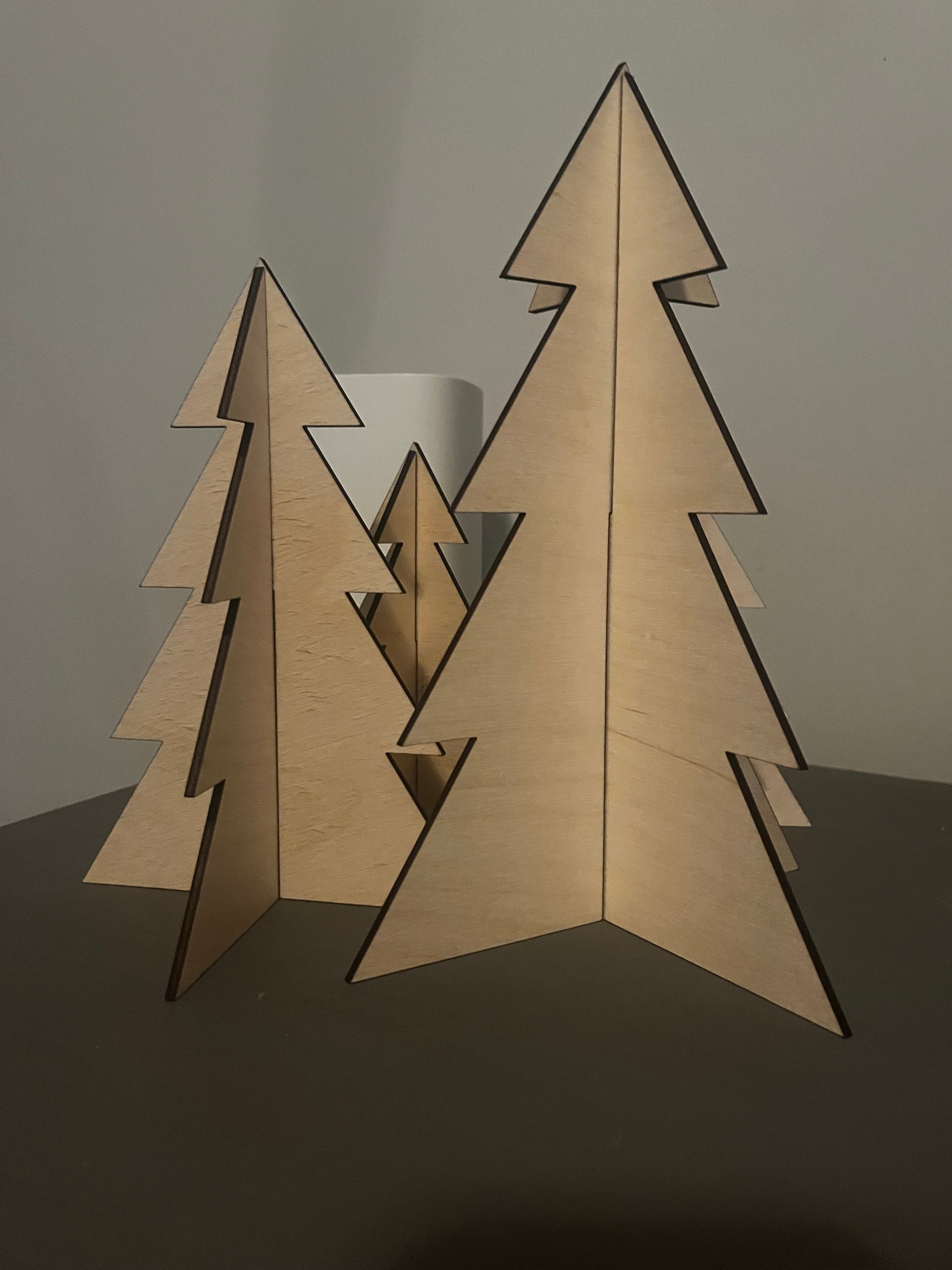 3D Standing Trees Laser Cut File. 1/8 Inch Baltic Birch Design. in ...