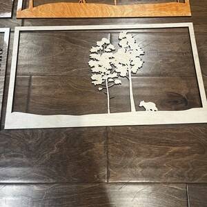 Layered Forest Design for Laser Cutting, SVG Digital File Only. Wall ...