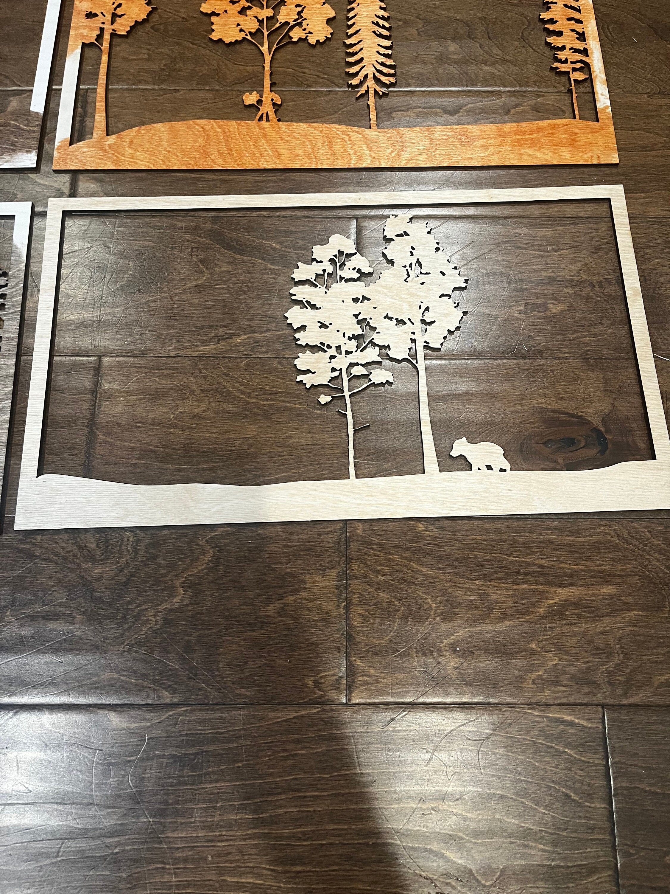 Layered Forest Design for Laser Cutting, SVG Digital File Only. Wall ...