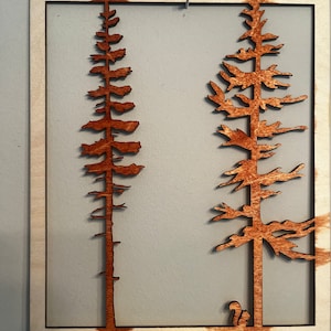 Layered Forest Design Laser Cut File. 4 Layers, Two Designs (deer ...