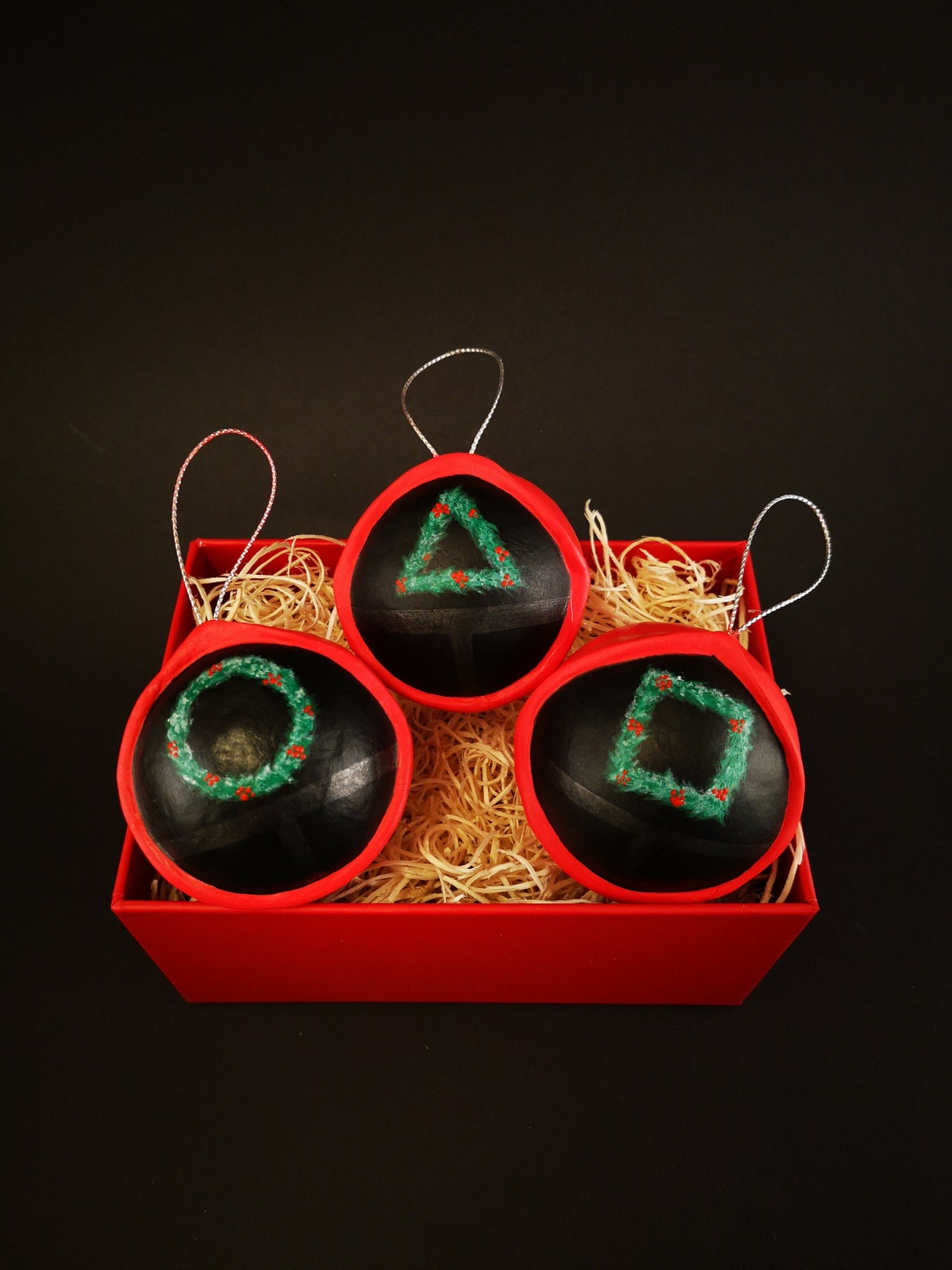 Squid Game Christmas Ornaments Set - One of a Kind Christmas Gift ...