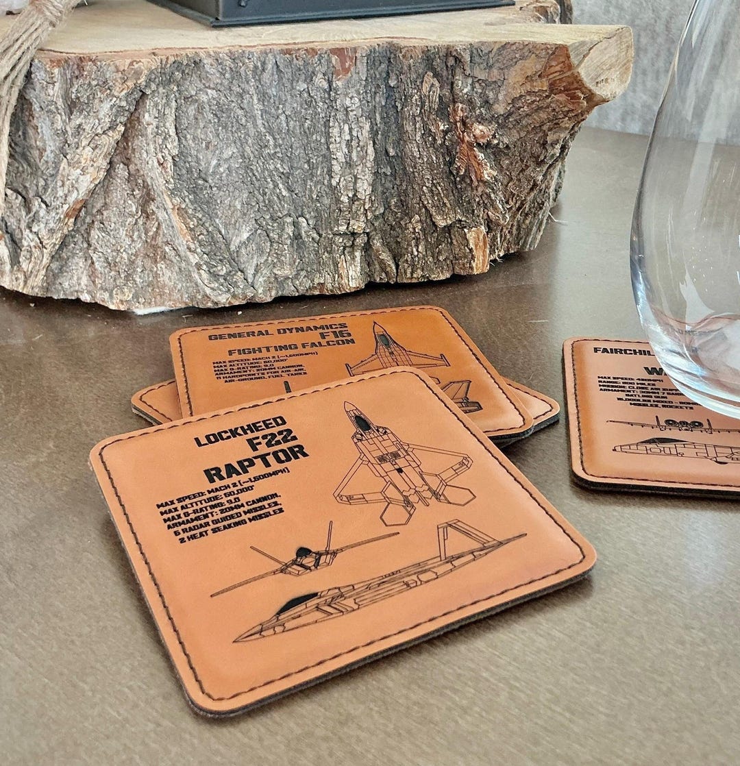 Top Gun Approved Military Aircraft Coasters - Aviation - Pilot Military ...