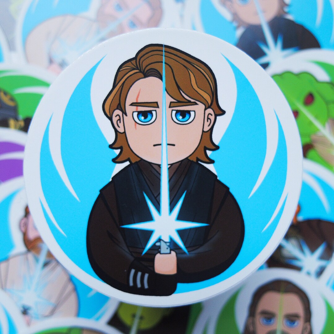 Star Wars Jedi 2.5 Round Stickers - Etsy