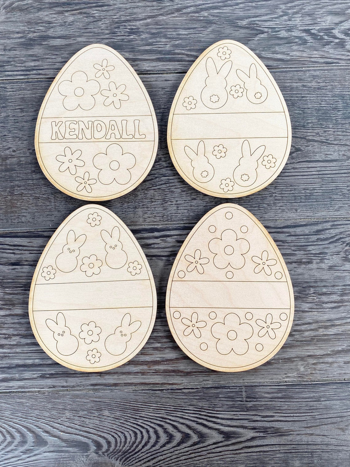 Personalized Easter Egg SVG Bundle, Glowforge File, Laser Cut SVG File ...