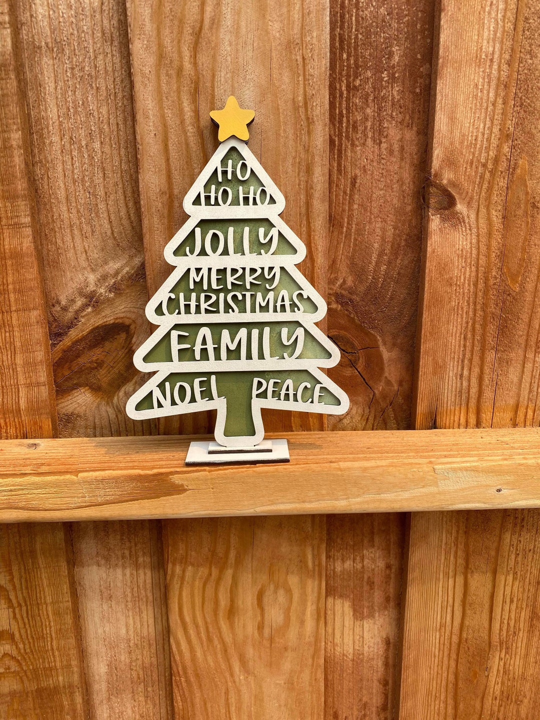 Christmas Tree Sign SVG, Glowforge SVG, Laser Ready Sign File ...