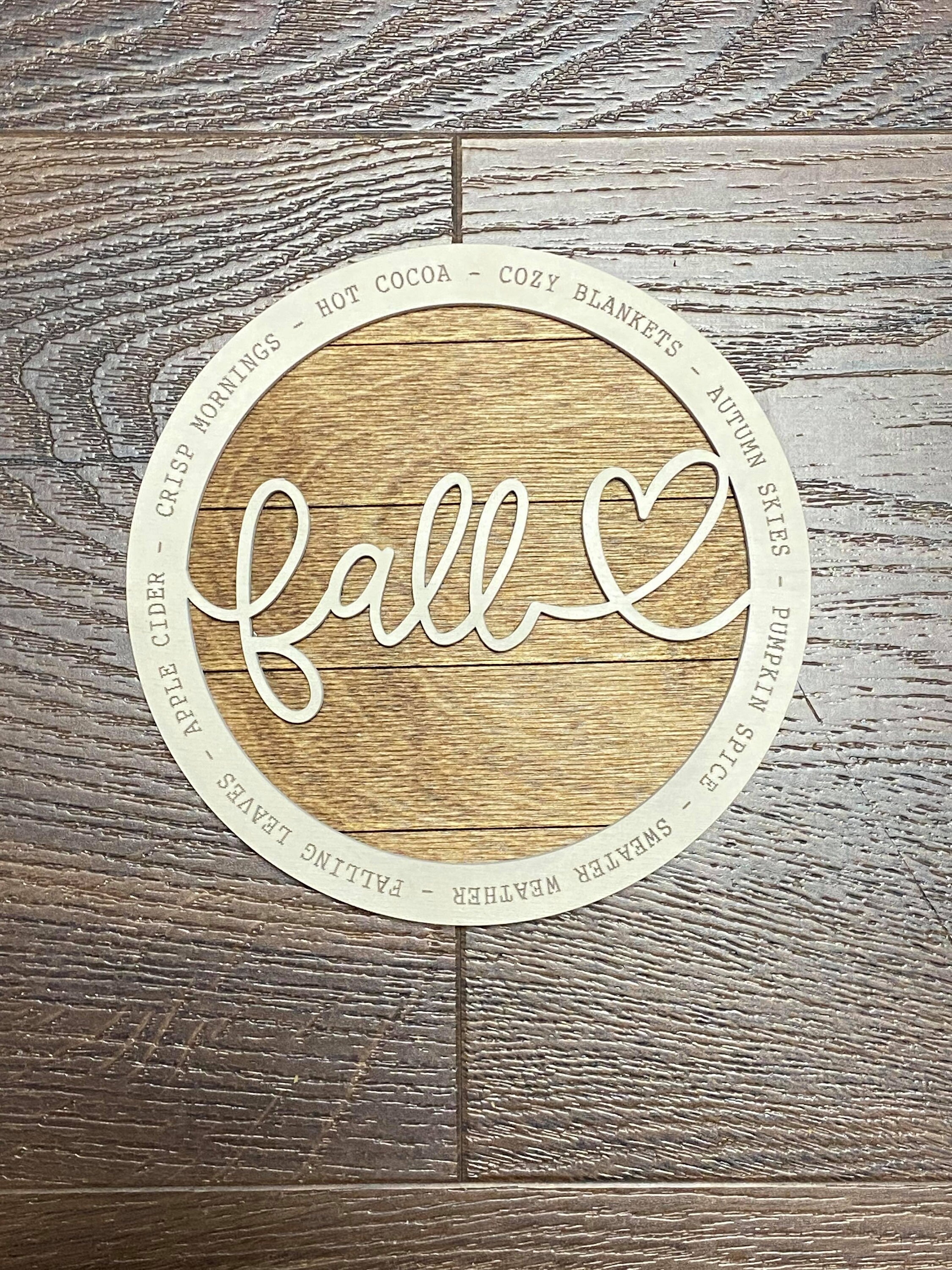 Fall Words SVG Glowforge File Laser Ready File Fall Tiered - Etsy