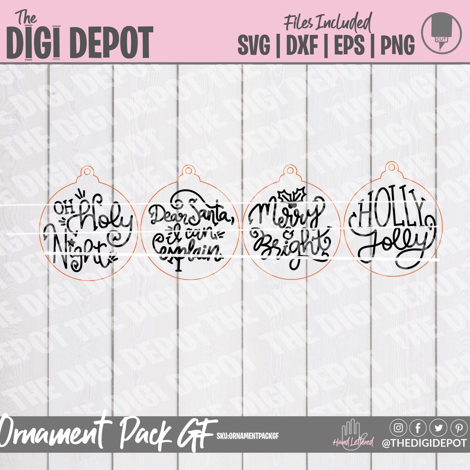 Glowforge Files Ornament SVG SVG Bundle Laser Cut Files - Etsy