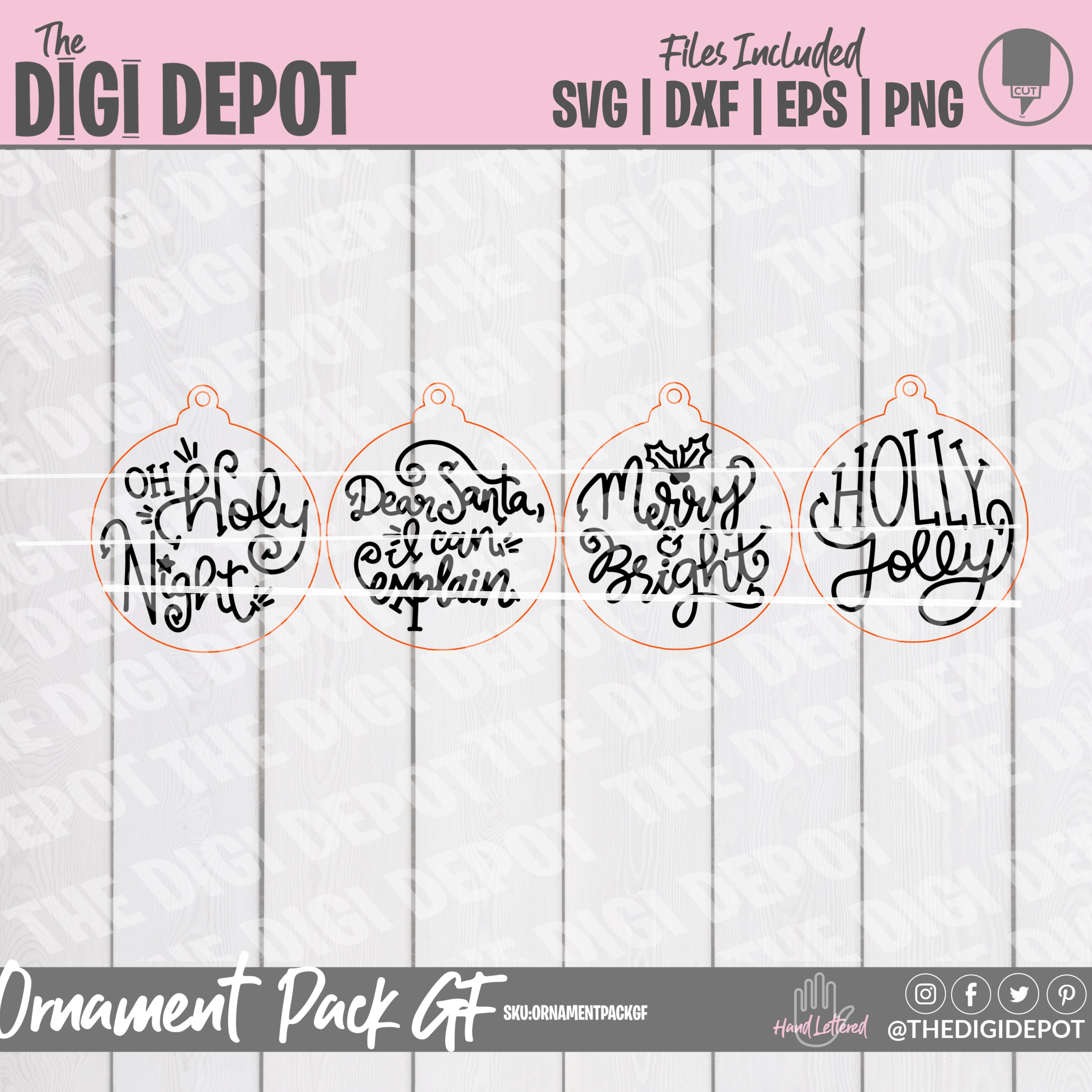 Glowforge Files Ornament SVG SVG Bundle Laser Cut Files | Etsy