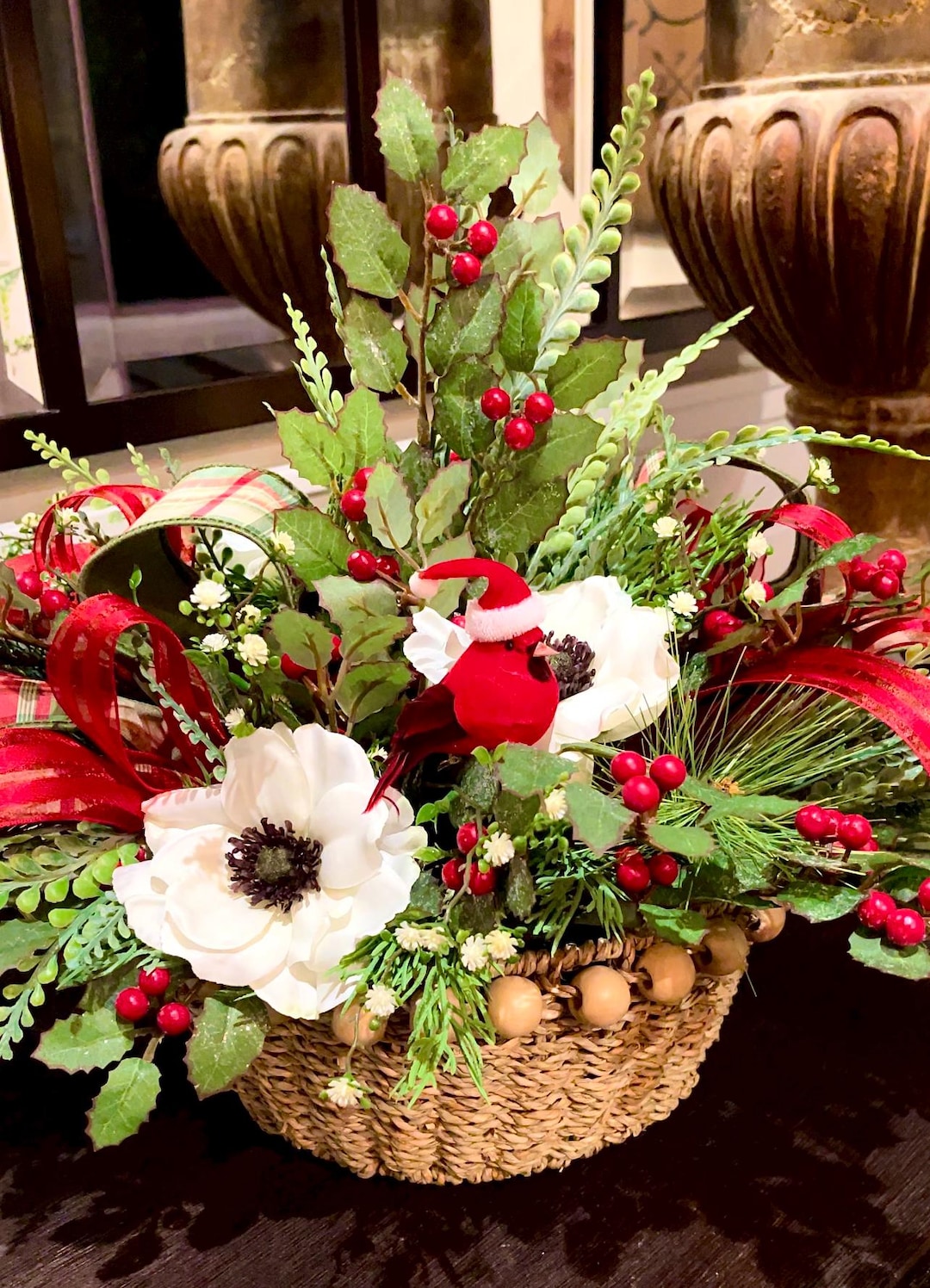 Christmas Centerpiece, Luxury Centerpiece, Luxe Christmas Centerpiece ...