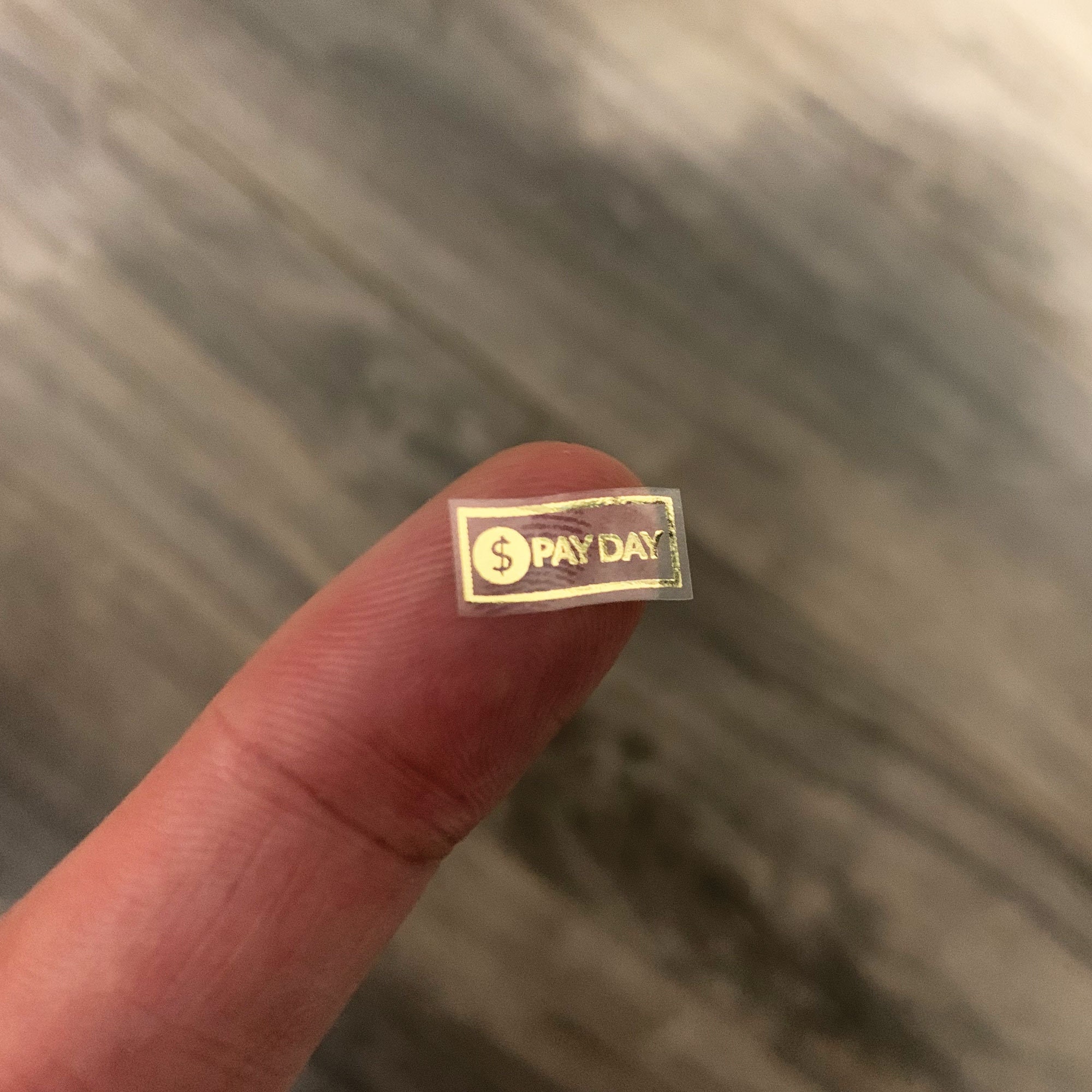 60 Payday Stickers, Gold Pay Day Planner Stickers, Payday Foil Planner ...