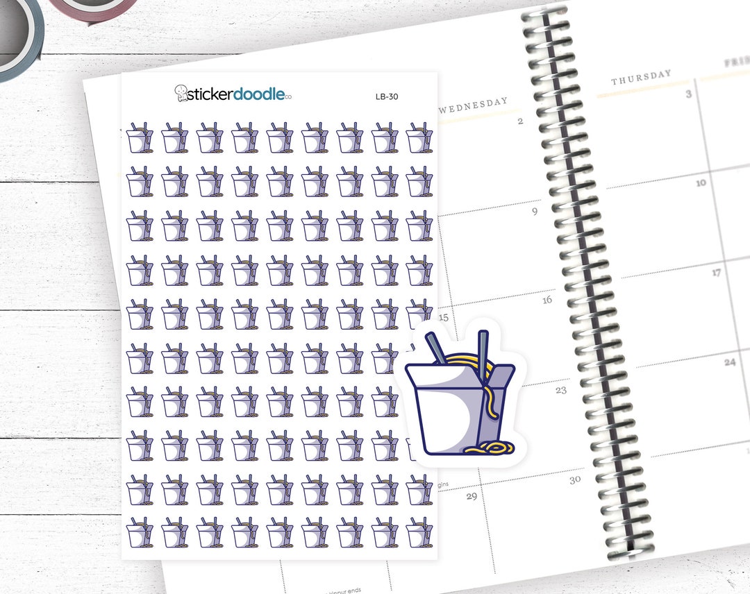 Takeout Food Stickers - Ramen Noodle Takeout Stickers - Order Chinese ...