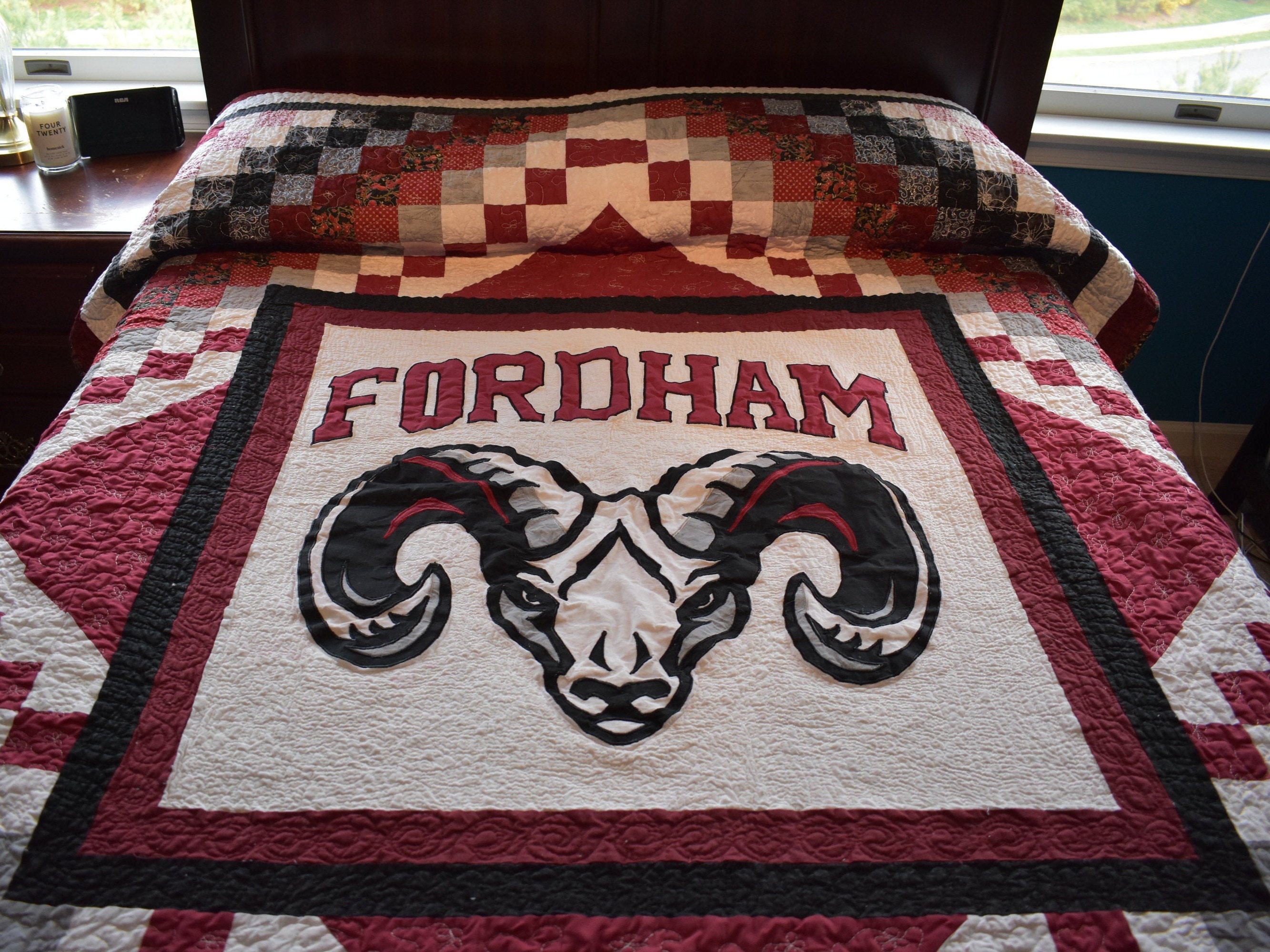 College Square of Squares Custom Quilt You Choose the School | Etsy