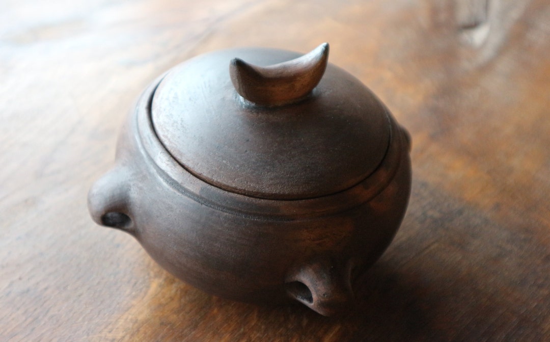 Ceramic Sugar Pot, Pottery Sugar Bowl, Sugar Pot With Lid, Stoneware ...