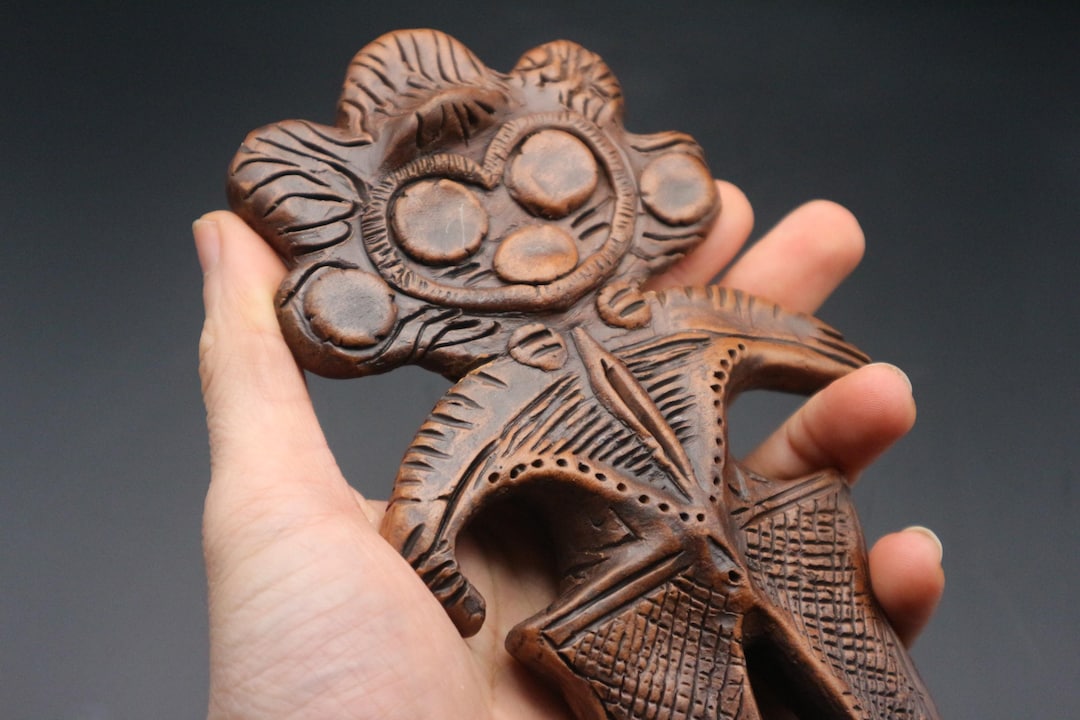 Dogu Stoneware Figurine, Ceramic Jomon Japanese, Ancient Ceramic ...