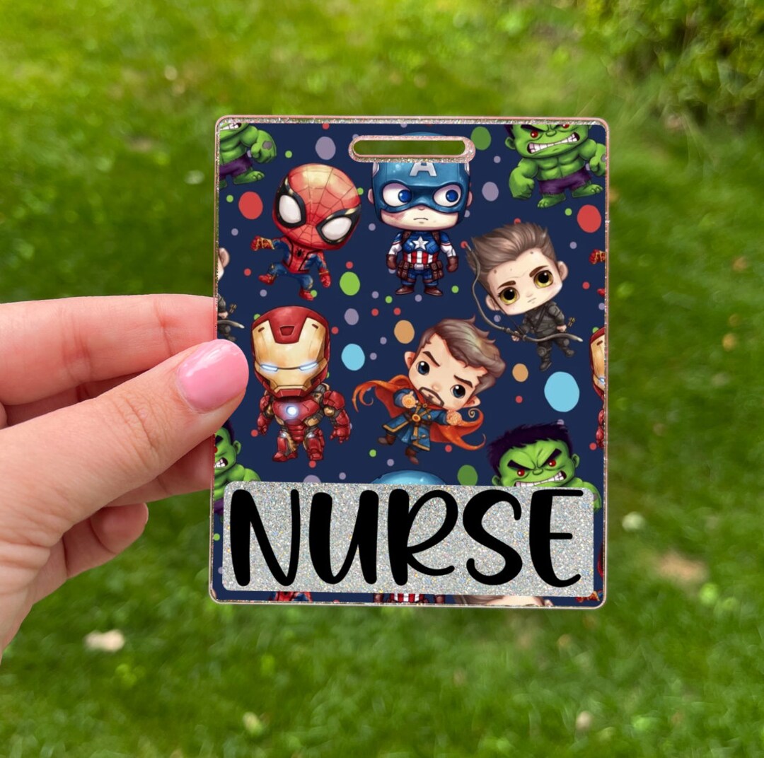Baby Avengers Badge Buddy Marvel Badge Buddy Nurse Doctor Teacher Gift ...