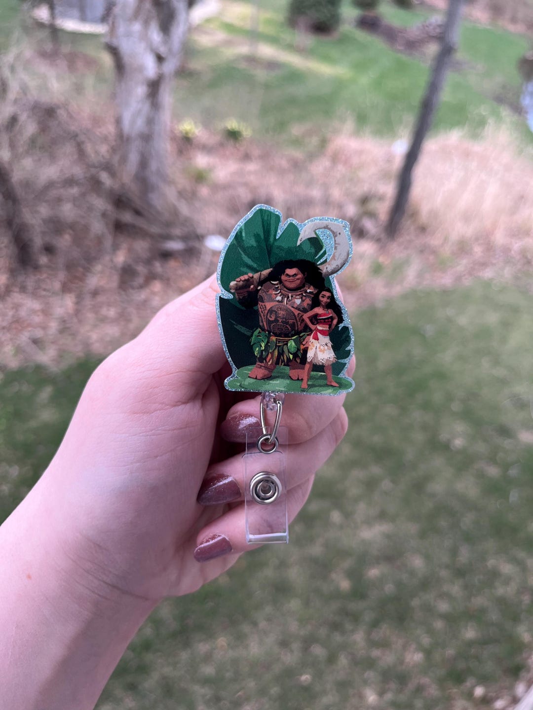 Moana Maui Reel Badge Reels Nurse Teacher Doctor Medical Gift Stocking ...