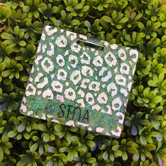 Holographic Leopard Cheetah Badge Buddy Customizable Sparkle - Etsy