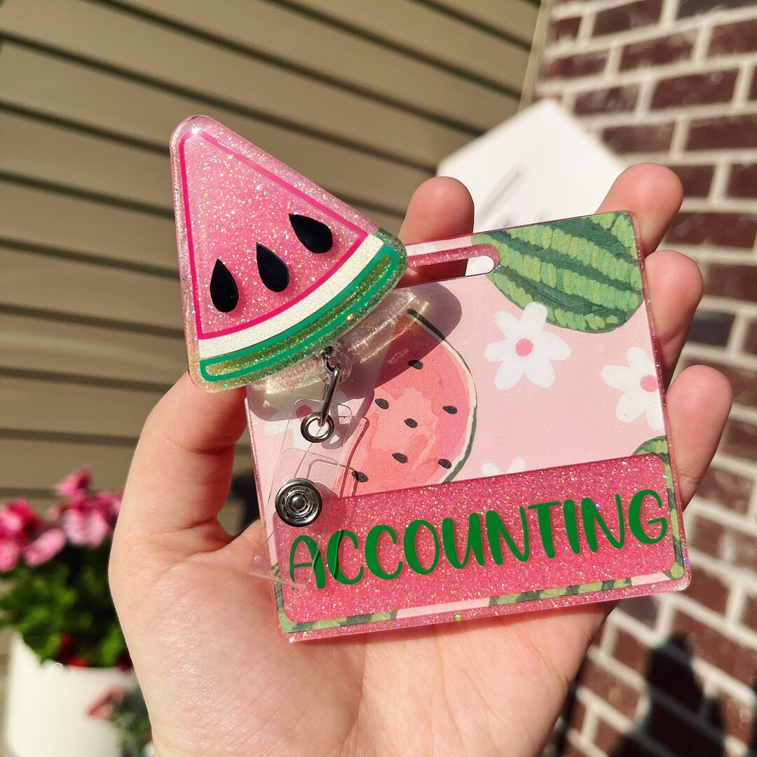 Watermelon Badge Buddy Watermelon Badge Reel Summer Badge Set ...
