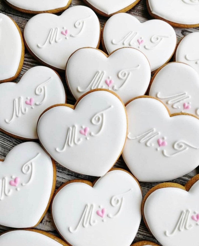 12pcs Decorated Sugar Cookies Wedding Cookies Wedding Party | Etsy