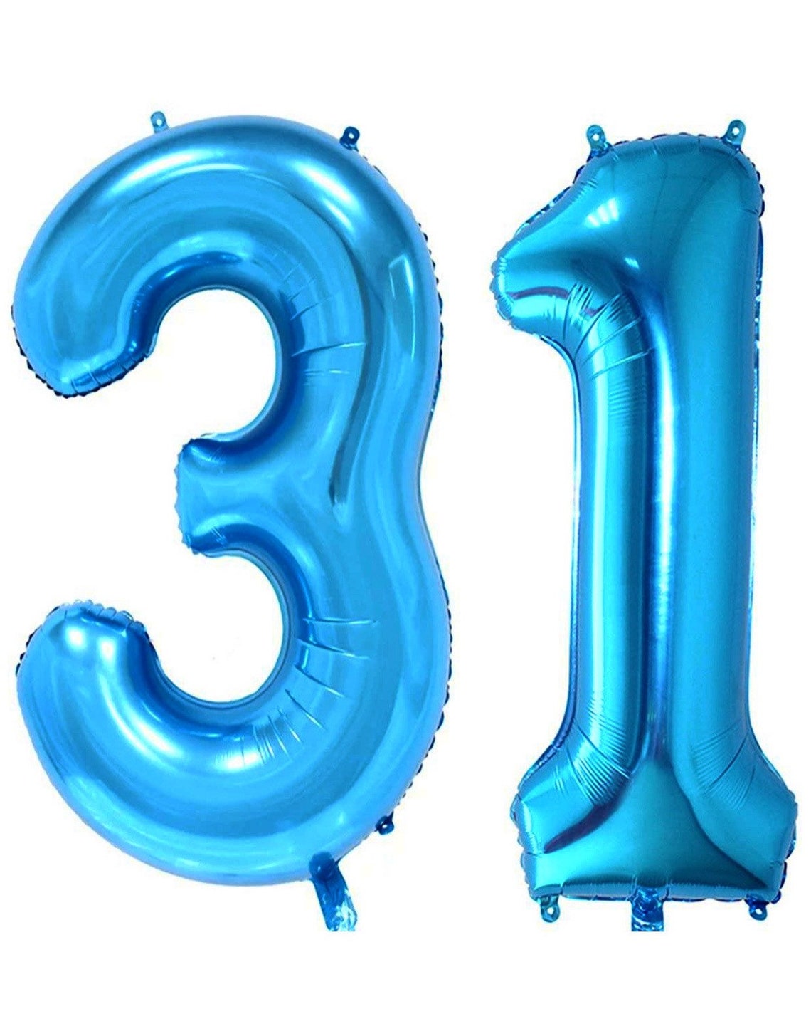 32 Number 31 Balloons Blue Giant Balloon Birthday Balloons | Etsy