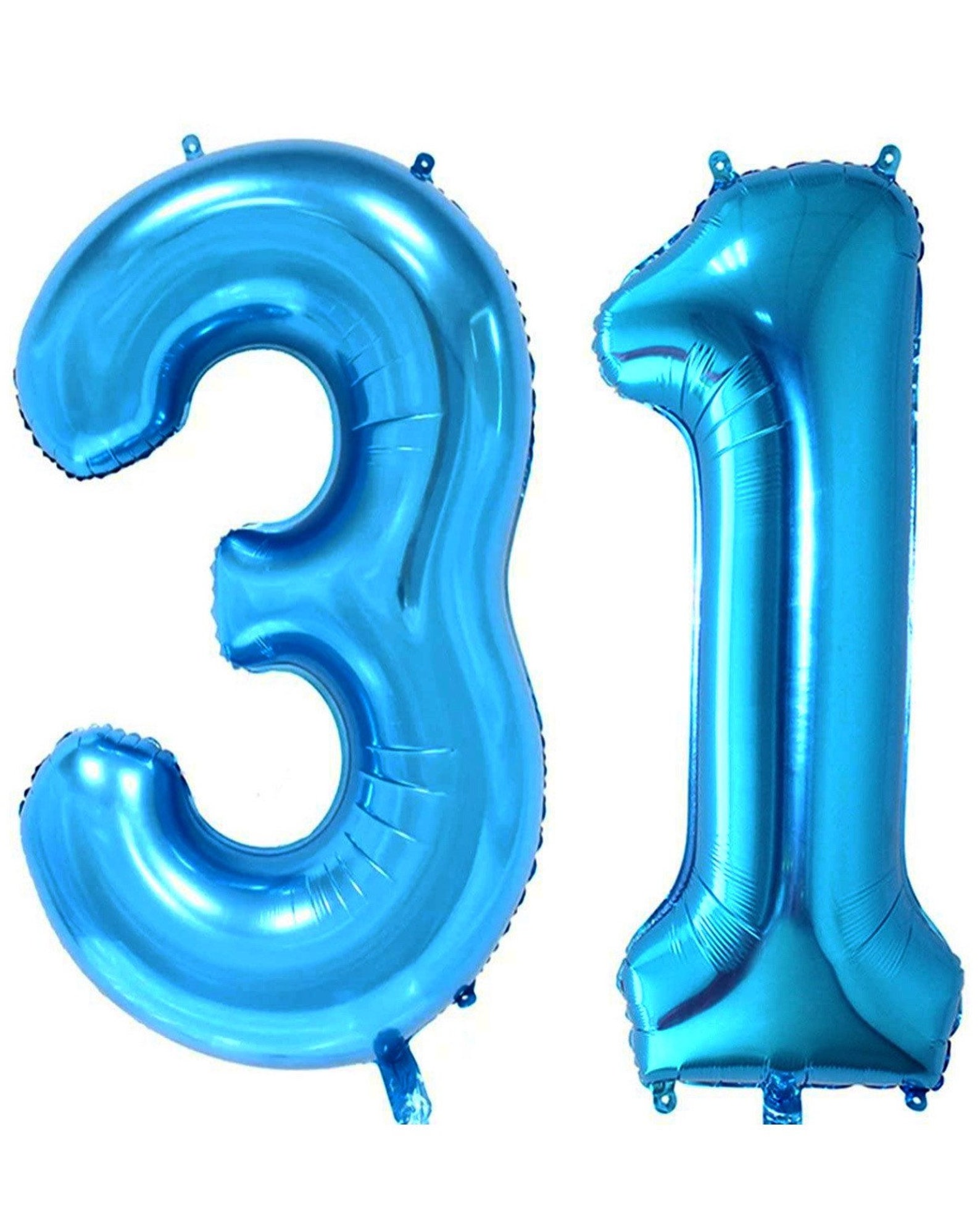 32 Number 31 Balloons Blue Giant Balloon Birthday Balloons | Etsy