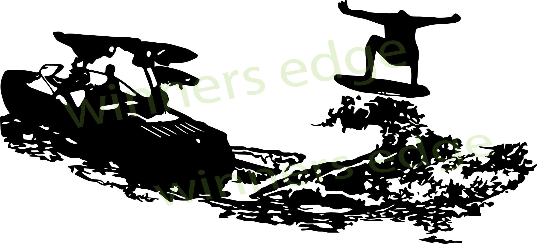 Wake Surfer Digital Download - Etsy
